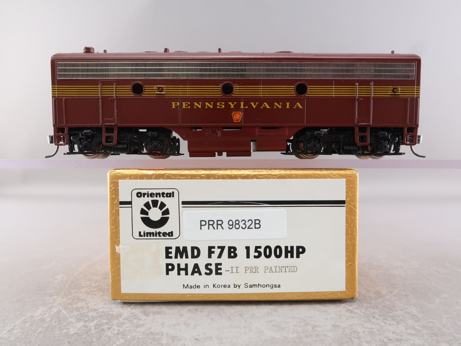 HO Brass Model - Oriental PRR Pennsylvania EMD F7 F7B Phase II #9832 ...
