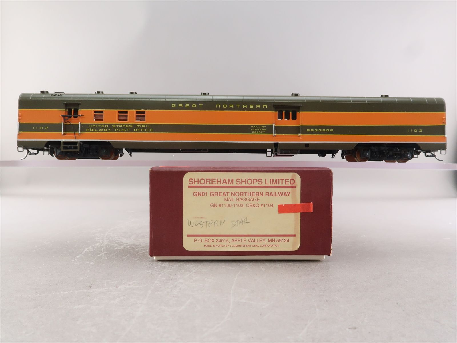HO Brass Model - SSL GN01 GN Great Northern Mail Baggage #1102 ...