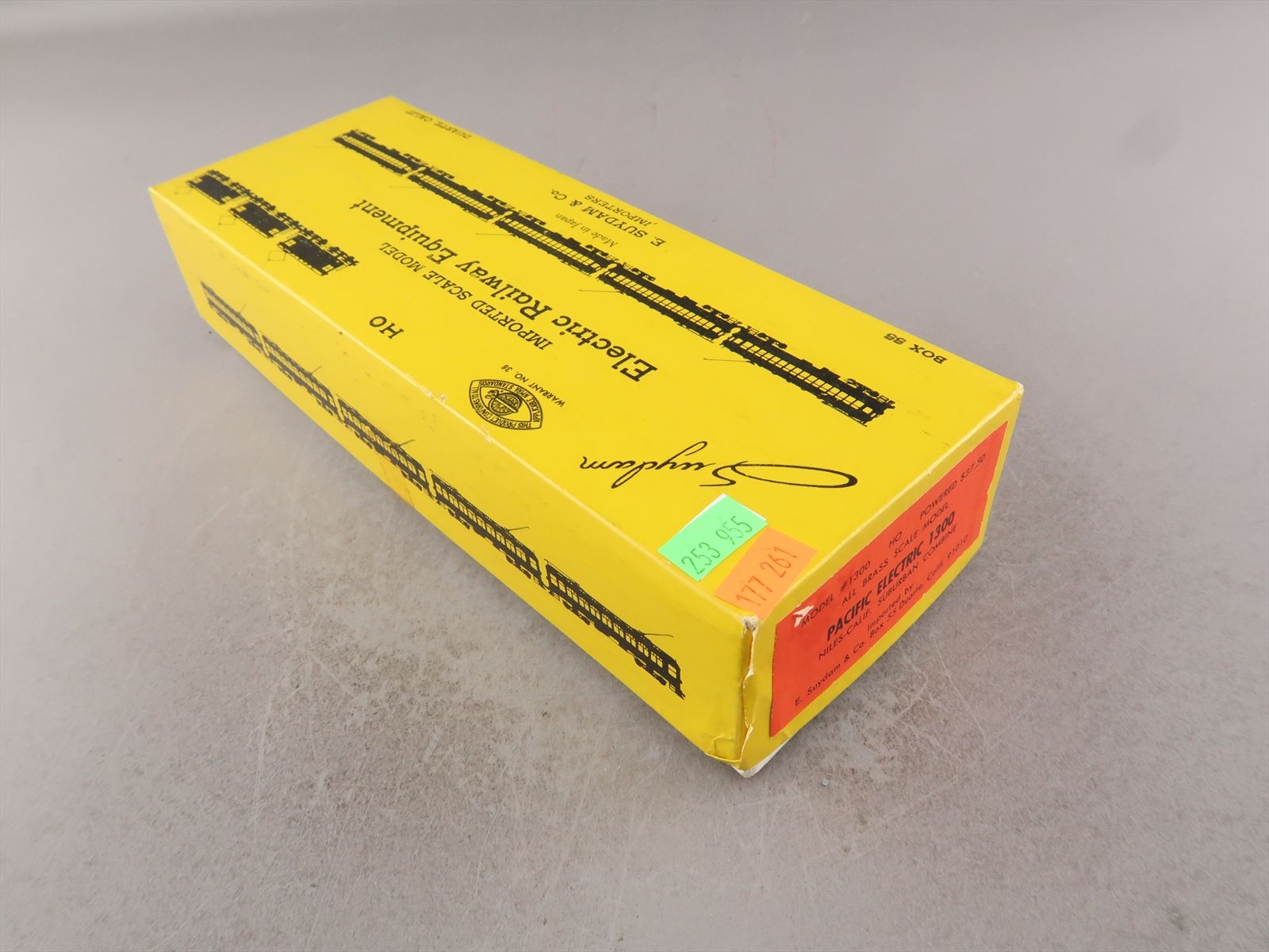 HO Brass Model - Suydam 1300 PE Pacific Electric Niles California ...