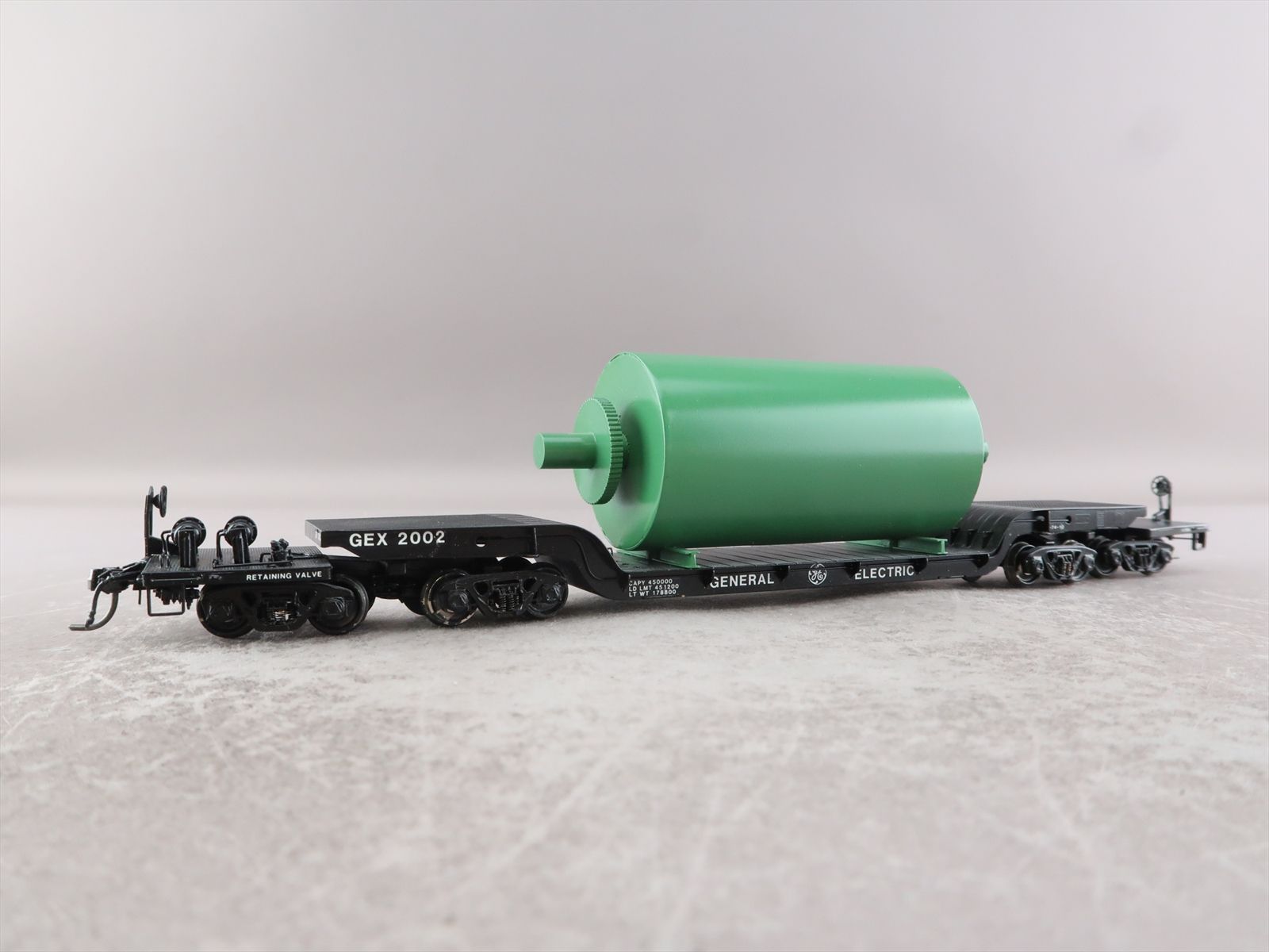 HO Brass Model - E&P GEX General Electric GSI 77-6 Flatcar + Load #2002 - Custom - Samhongsa