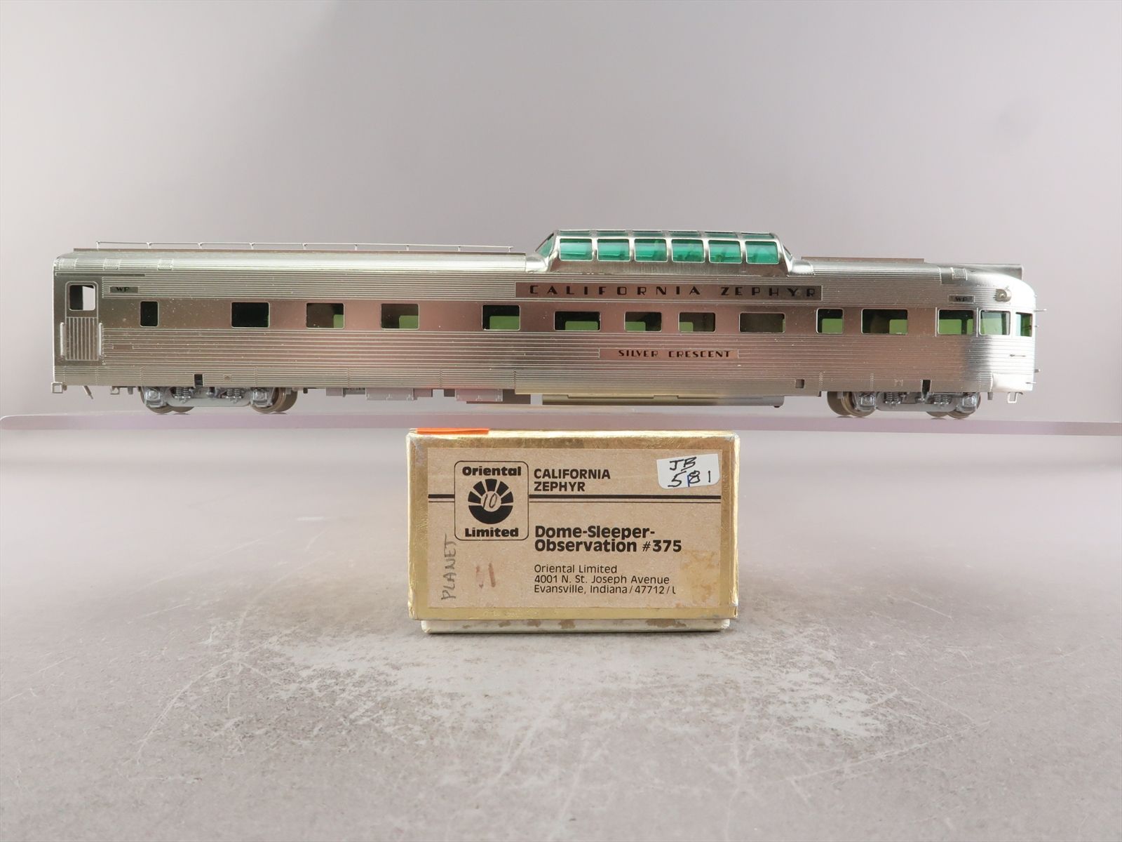 HO Brass Model - Oriental CB&Q Burlington CA California Zephyr Dome ...