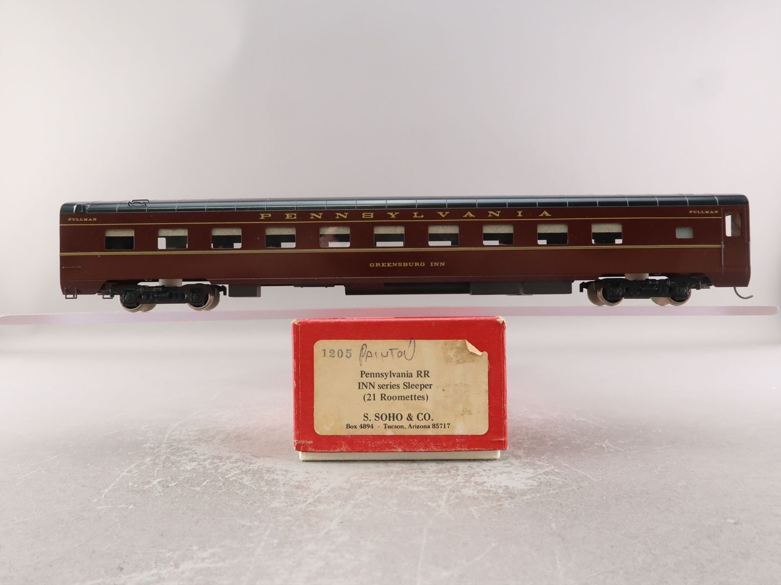 HO Brass Model - Soho 1205 PRR Pennsylvania 21 Roomette Inn Series ...