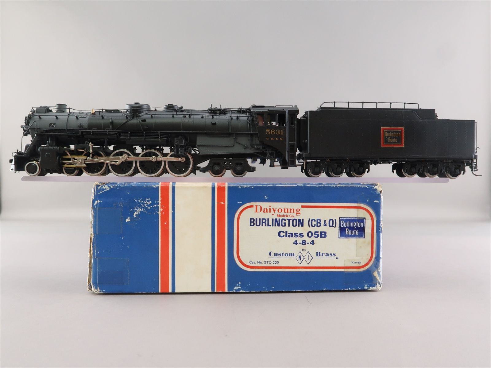 HO Brass Model - NJCB ST-220 CB&Q Burlington Class O-5b 4-8-4 #5631 ...