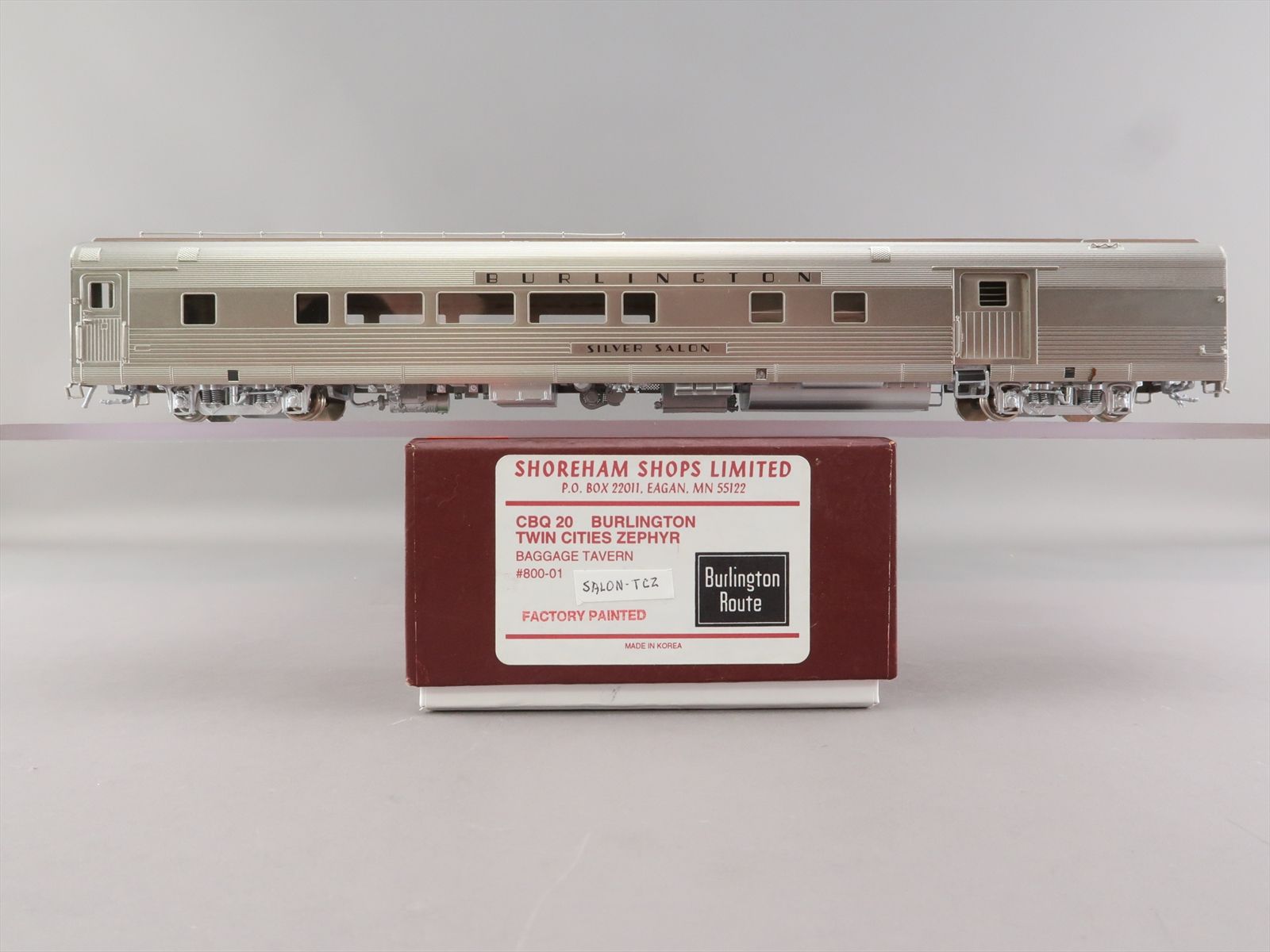 HO Brass Model - SSL CBQ20 CB&Q Burlington Baggage Tavern Twin Cities ...