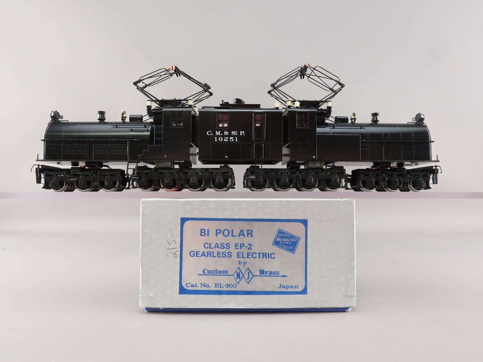 HO Brass Model - NJCB EL-300 CM&StP Milwaukee BiPolar EP-2 Electric ...