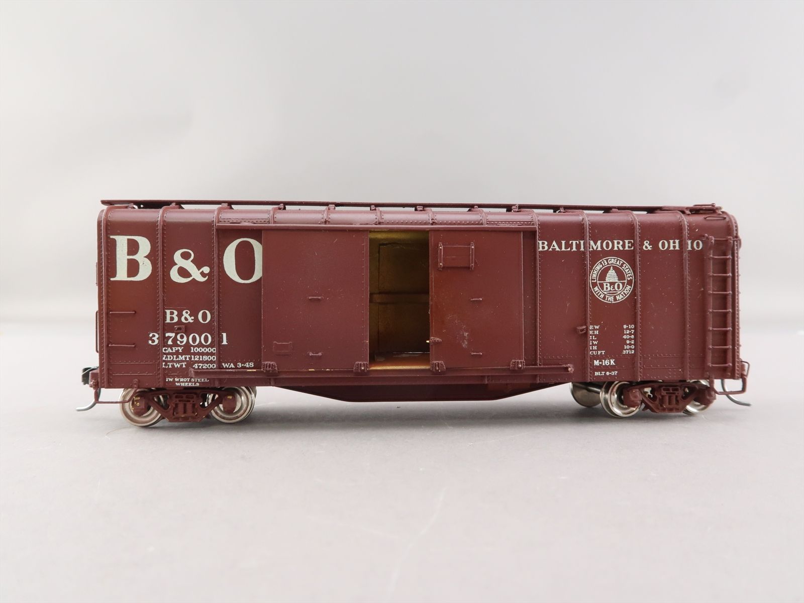 HO Brass Model - OMI 1391 B&O Baltimore & Ohio M-53 Boxcar Wagon Top 4 ...