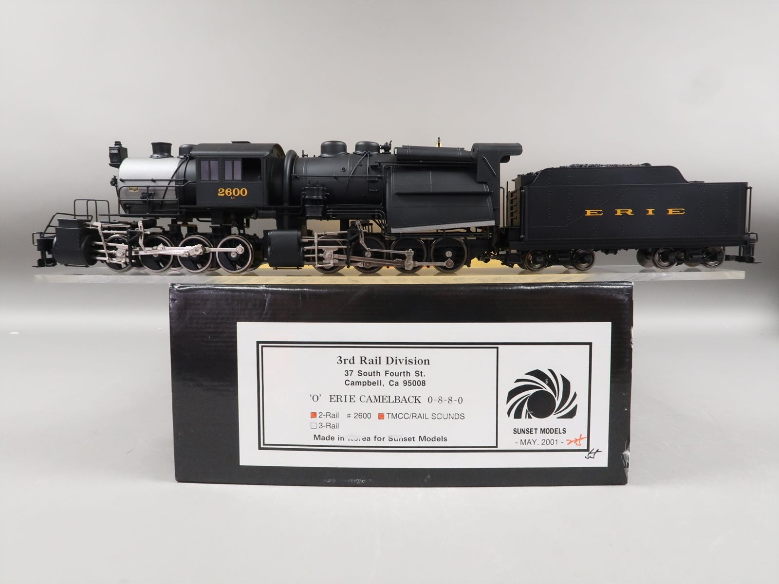 O Brass Model - SS Sunset ERIE L-1 Angus Camelback 0-8-8-0 #2600 - F/P ...