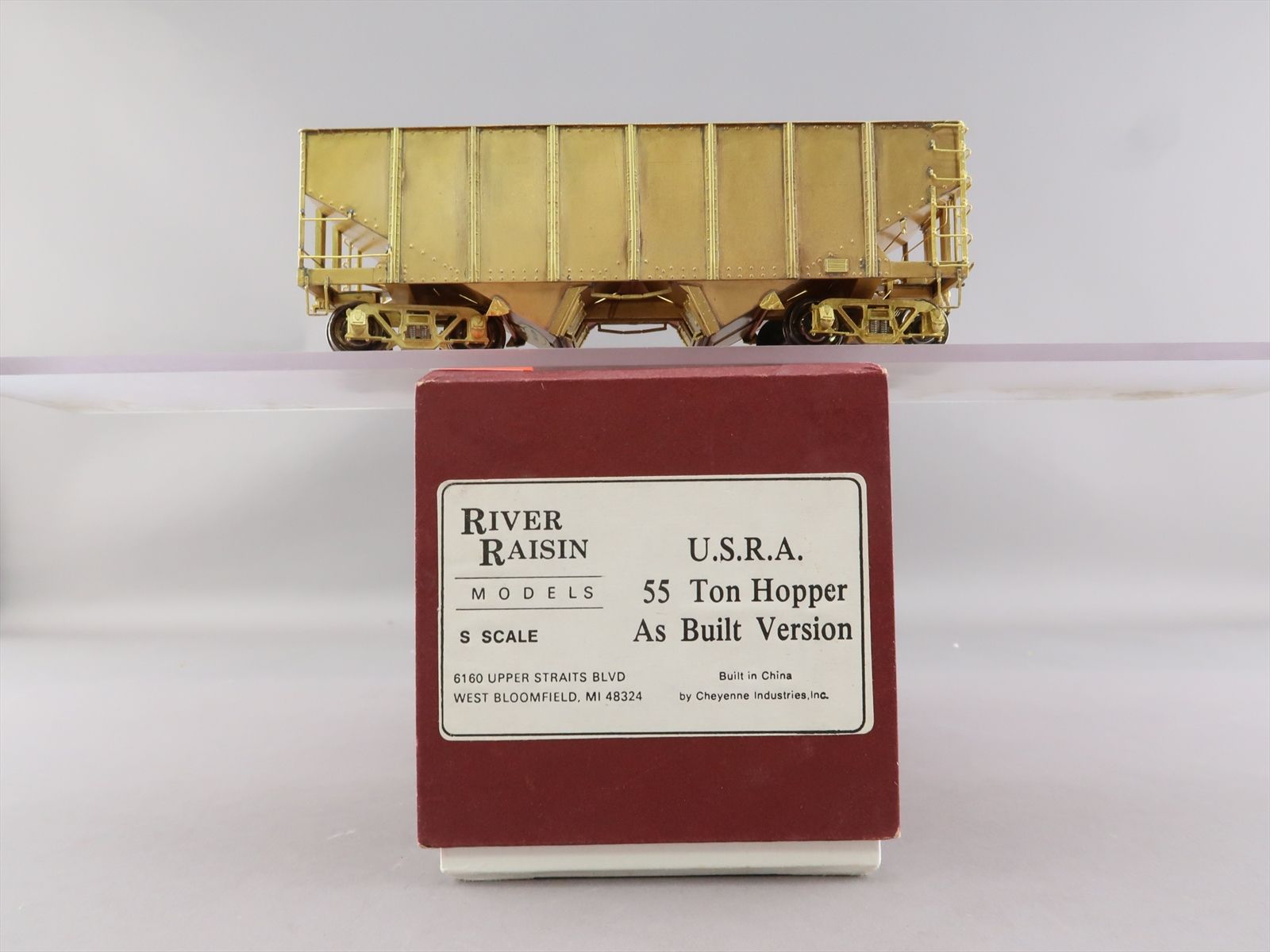 S Brass Model - RRM River Raisin Models USRA 55-Ton Open Hopper Car As ...
