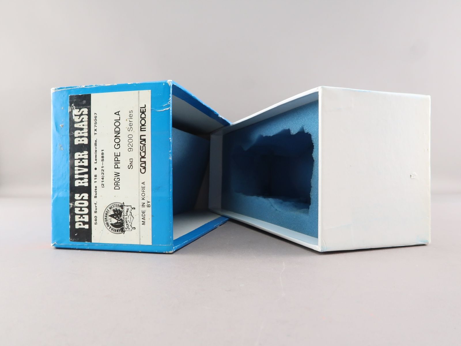 Sn3 Brass Model - PRB Pecos River 3588 D&RGW Rio Grande Pipe Gondola ...