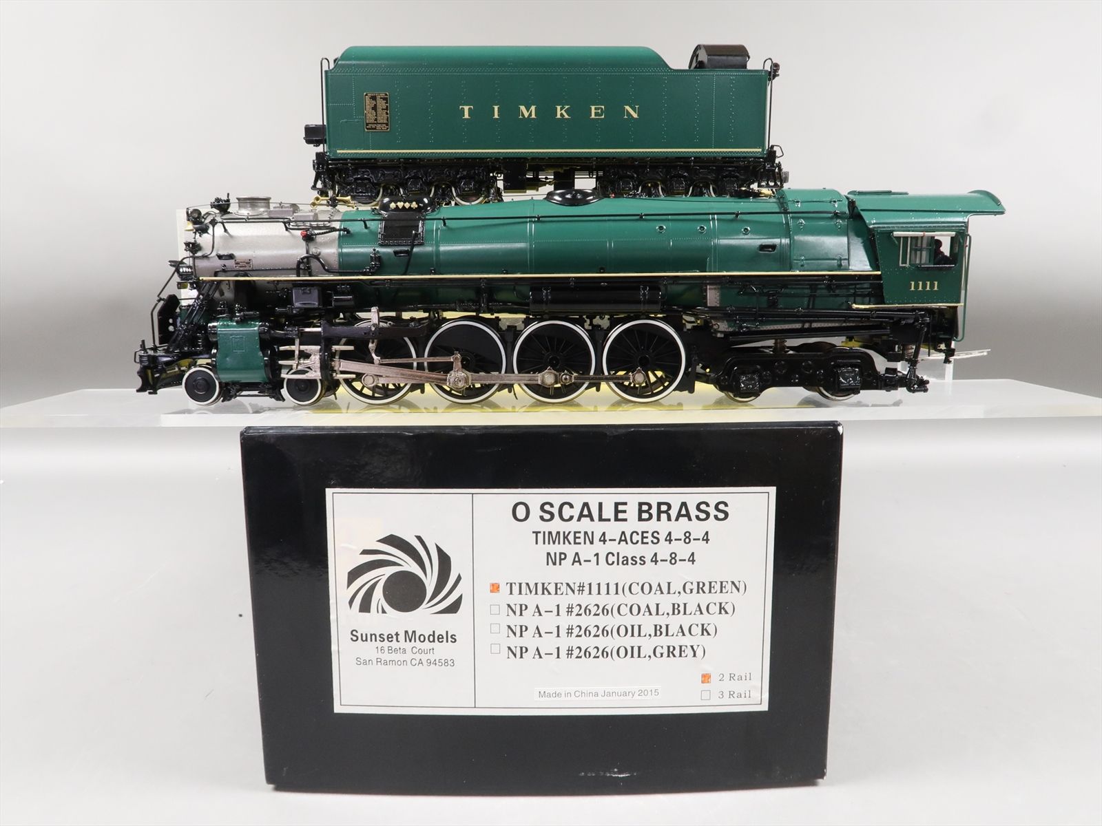 O Brass Model - Sunset Timken 4-Aces 4-8-4 Green #1111 - F/P + Sound ...