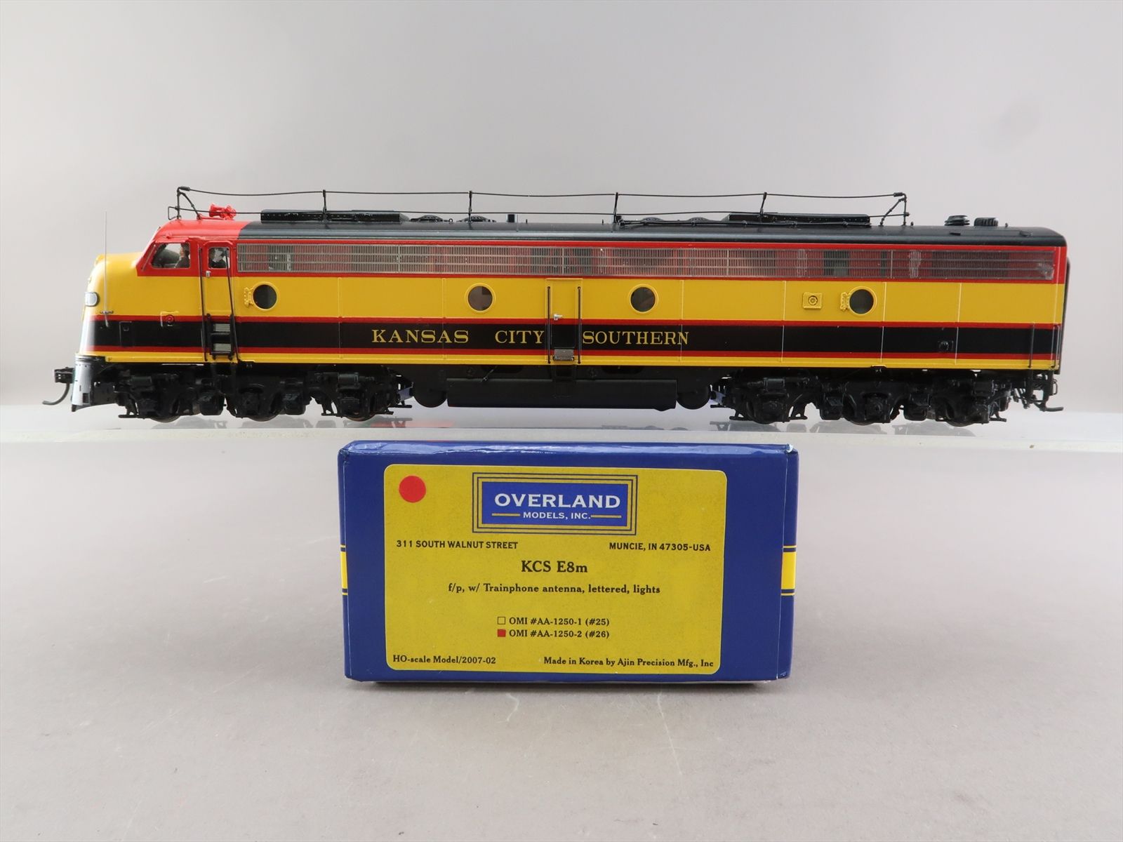 HO Brass Model - OMI 1250-2 KCS Kansas City Southern E8 E8M E8A E8AM ...