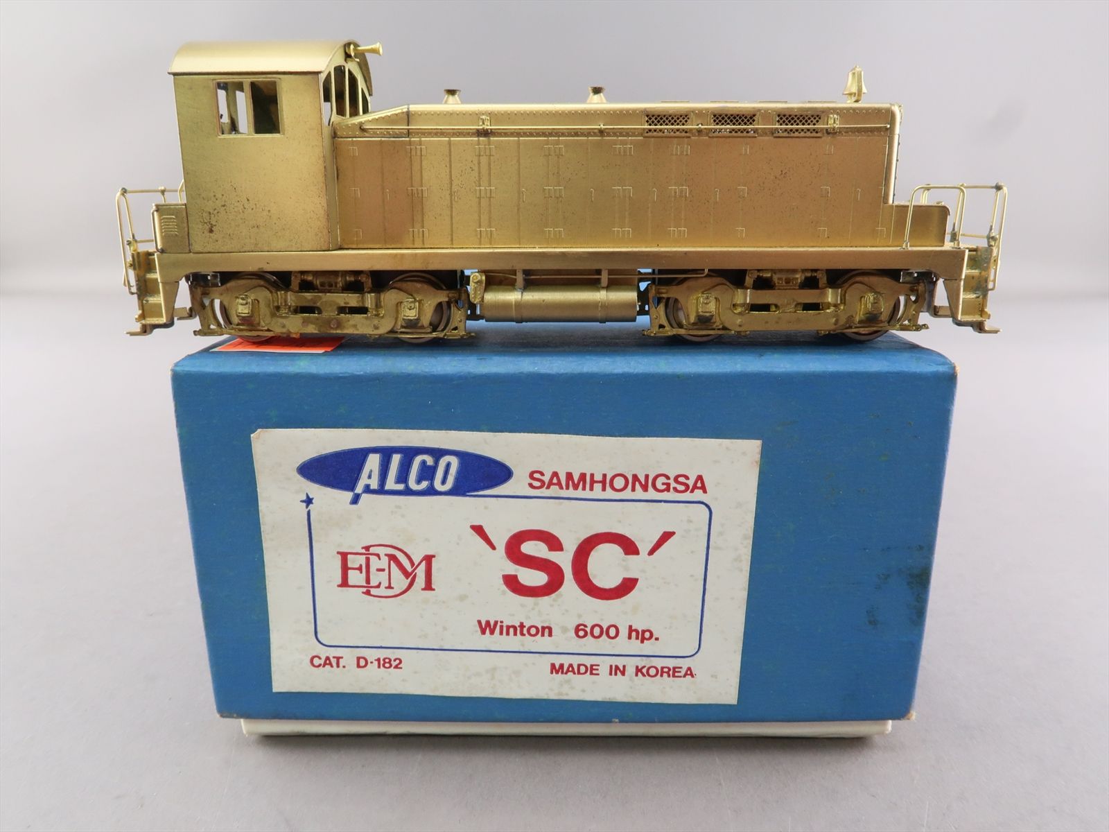 HO Brass Model - ALCO D-182 EMD SC Winton 600HP Diesel Switcher - Unpainted - 1982 Run ...
