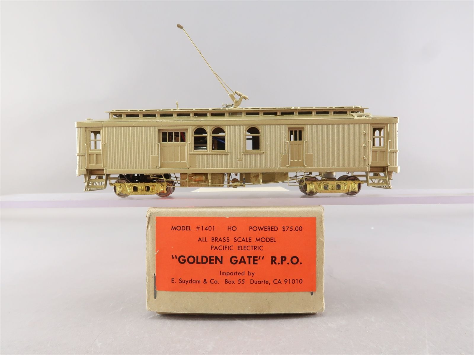 HO Brass Model - Suydam 1401 PE Pacific Electric Golden Gate RPO ...