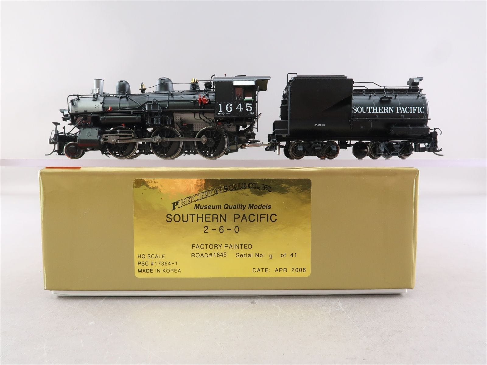 HO Brass Model - PSC 17364-1 SP Southern Pacific 2-6-0 #1645 - F/P ...