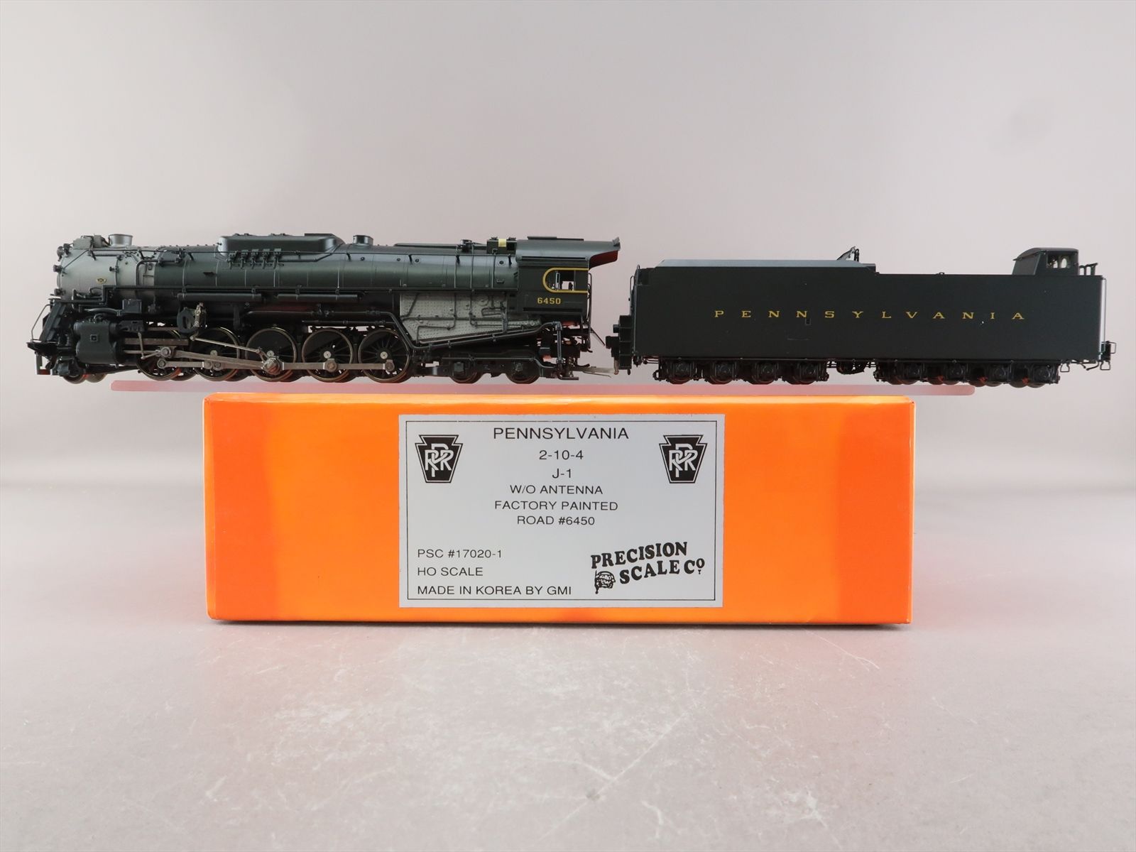 HO Brass Model - PSC 17020-1 PRR Pennsylvania J-1 2-10-4 w/o Antenna #6450 - F/P - 2001 Run - GMI