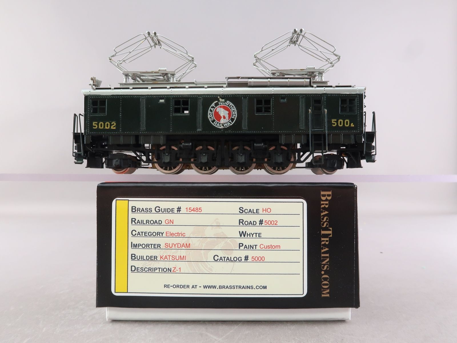 HO Brass Model - Suydam 5000 GN Great Northern Z-1 Boxcab Box Cab ...