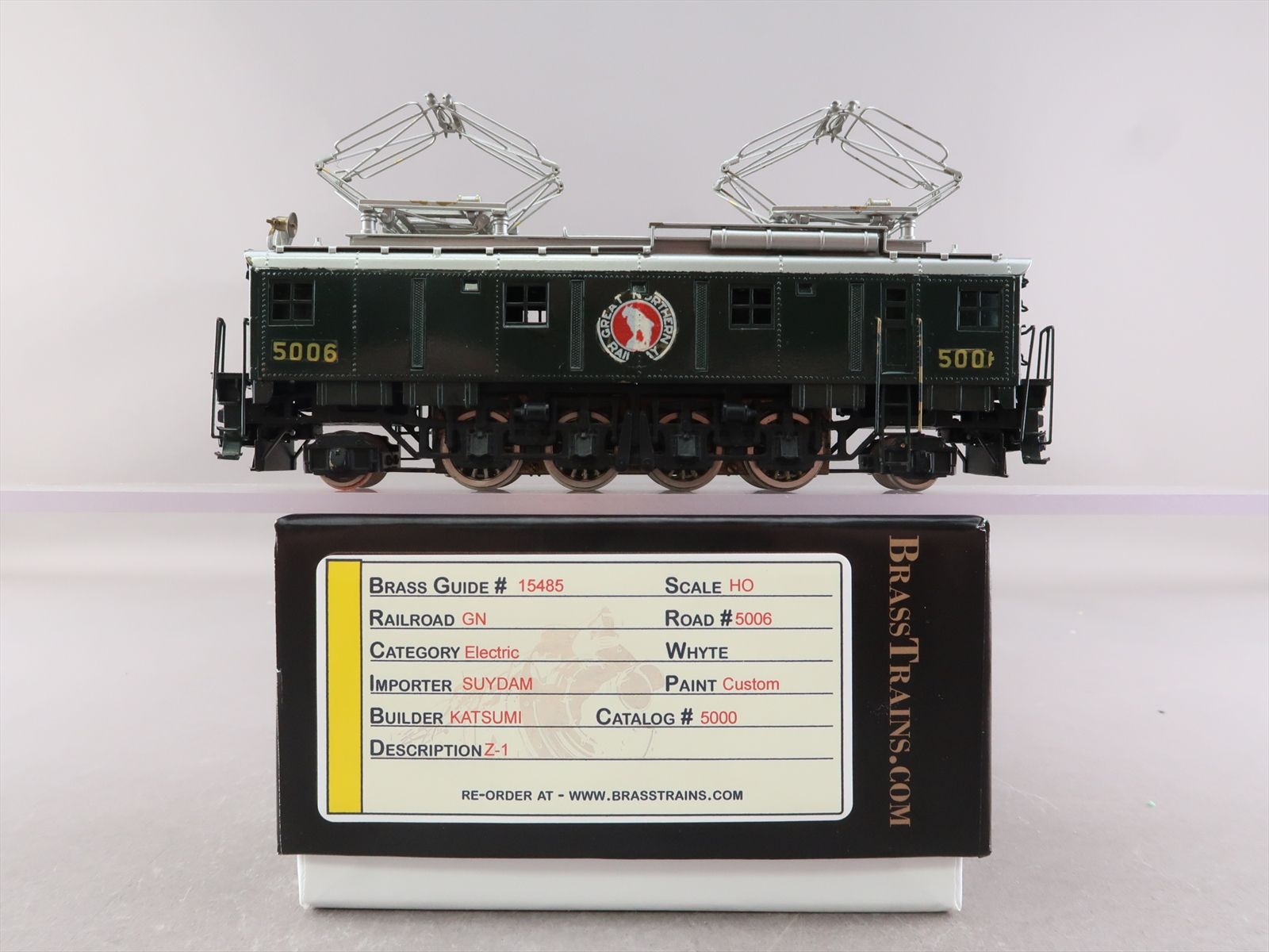 HO Brass Model - Suydam 5000 GN Great Northern Z-1 Boxcab Box Cab ...