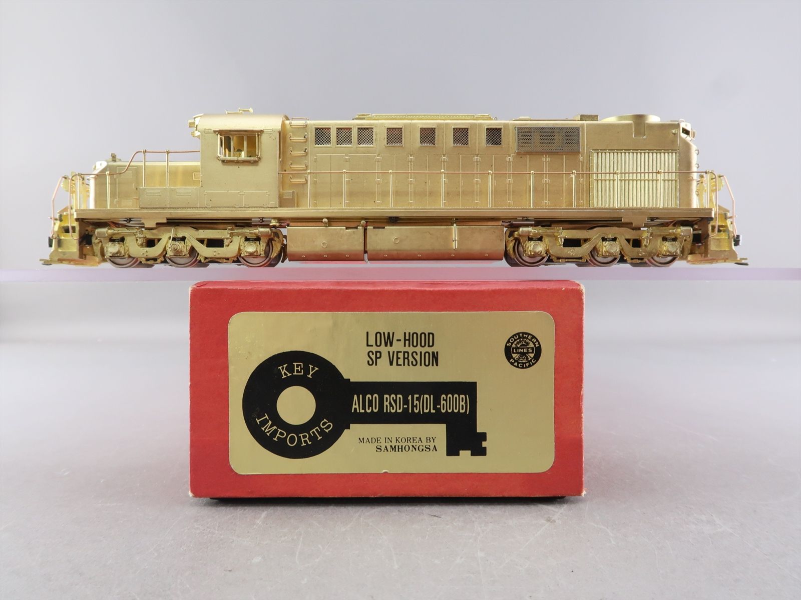 HO Brass Model - Key SP Southern Pacific ALCO RSD-15 DL-600B Low Hood - Unpainted - 1988 Run ...