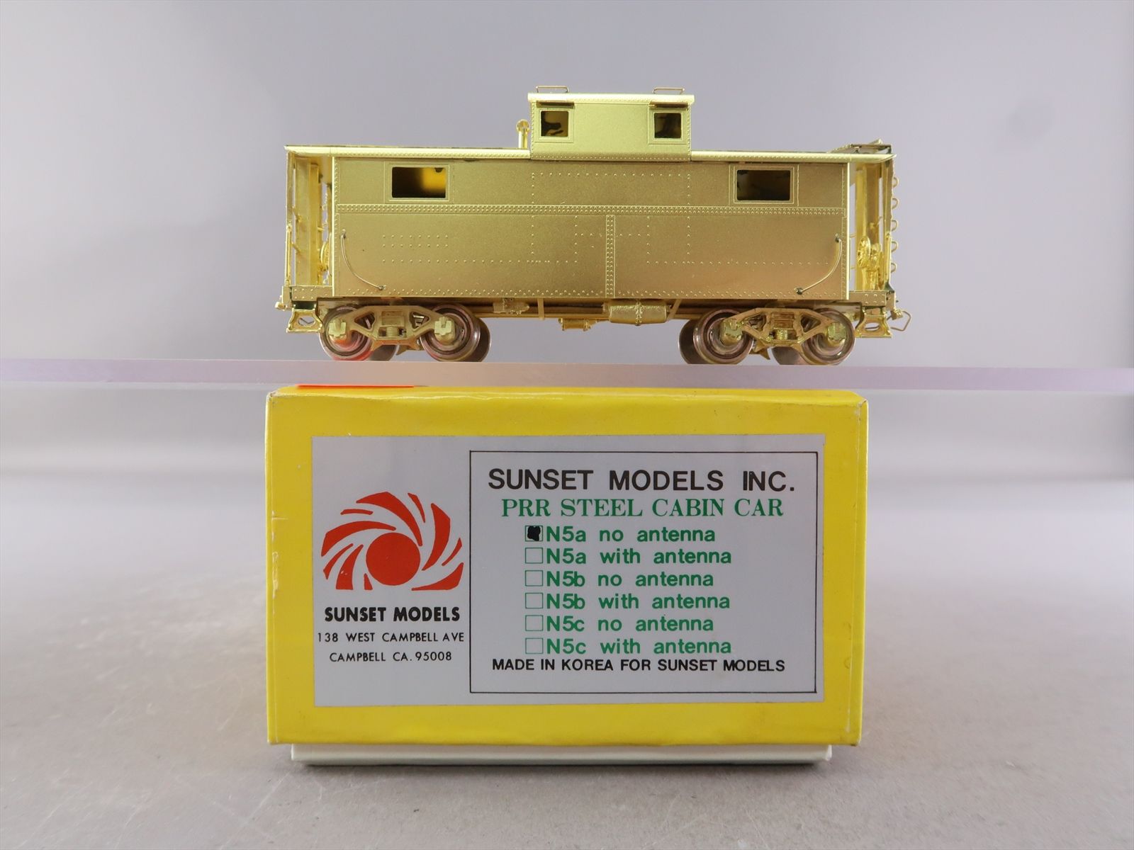 HO Brass Model - Sunset PRR Pennsylvania N5a Cabin Car Caboose w/o ...