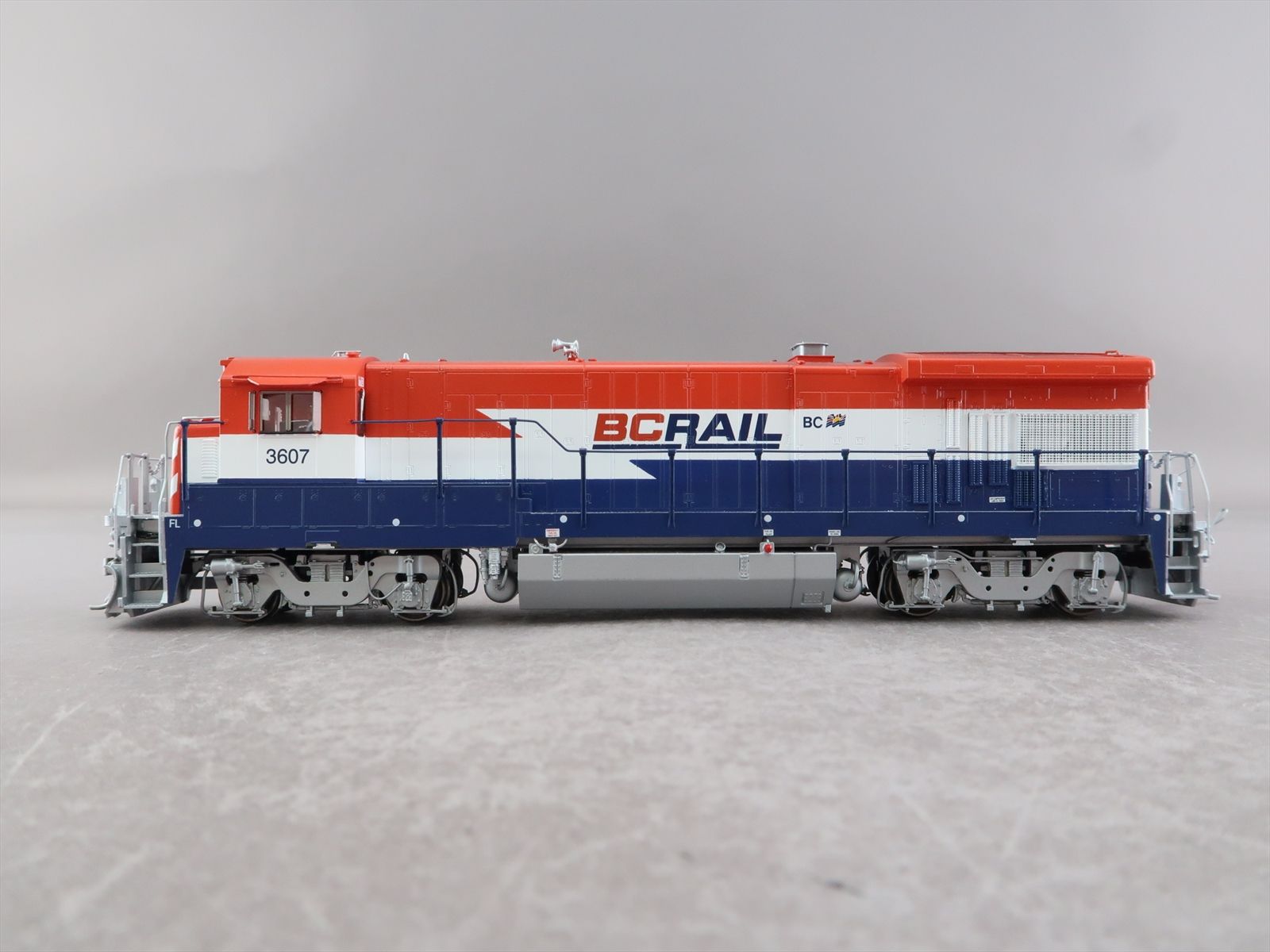 HO Brass Model - OMI 6724.1 BCR British Columbia B36-7 Diesel #3607 - F/P + Weathered - 2003 Run ...