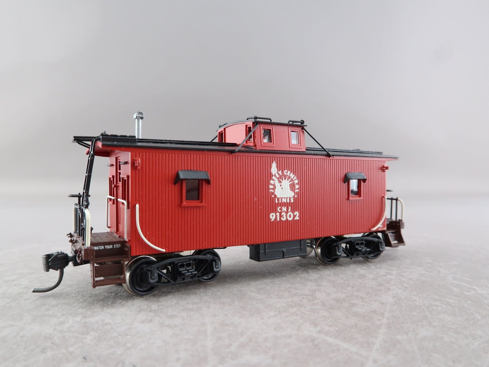 HO Brass Model - OMI 3826 CNJ Central of New Jersey Wood Caboose w/ Andrews Trucks #91302 ...