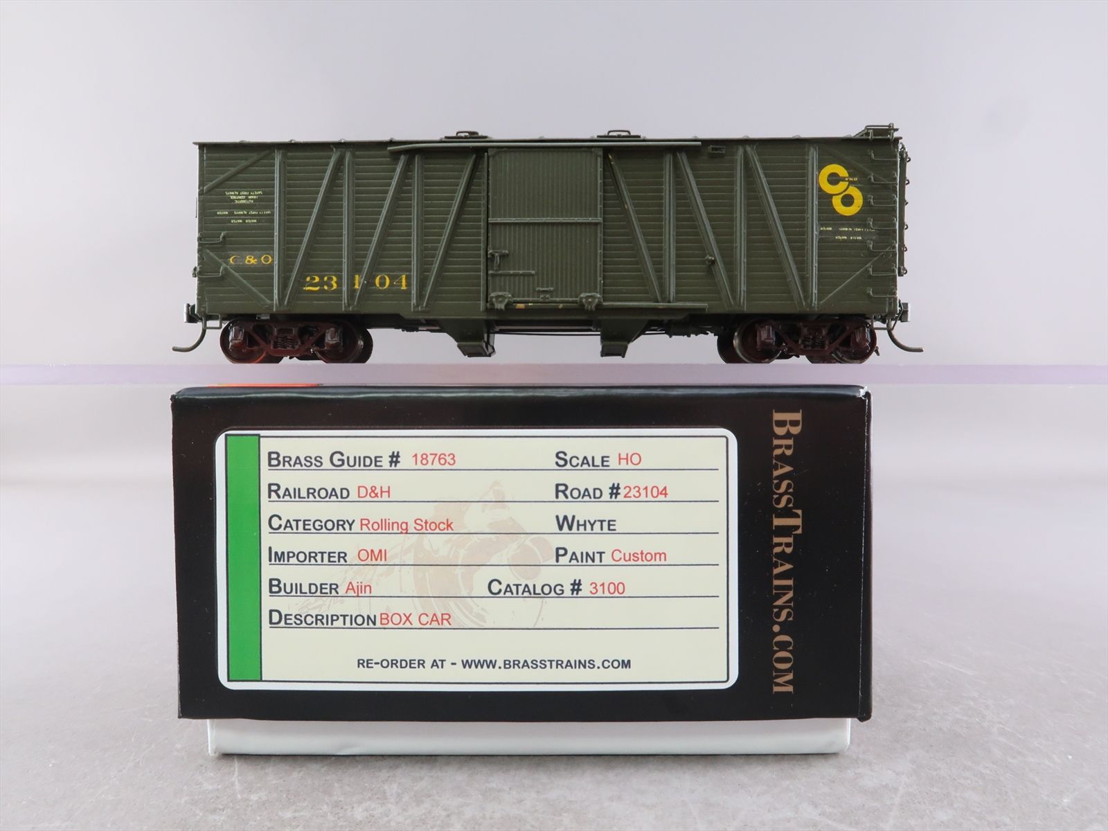 HO Brass Model - OMI 3100 C&O & PRR Chesapeake & Ohio Wood Sheathed ...