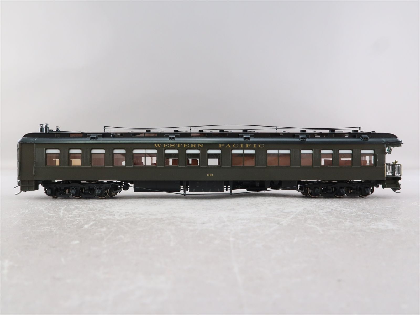 HO Brass Model - NBL WP Western Pacific Business Car Pullman Green #103 ...