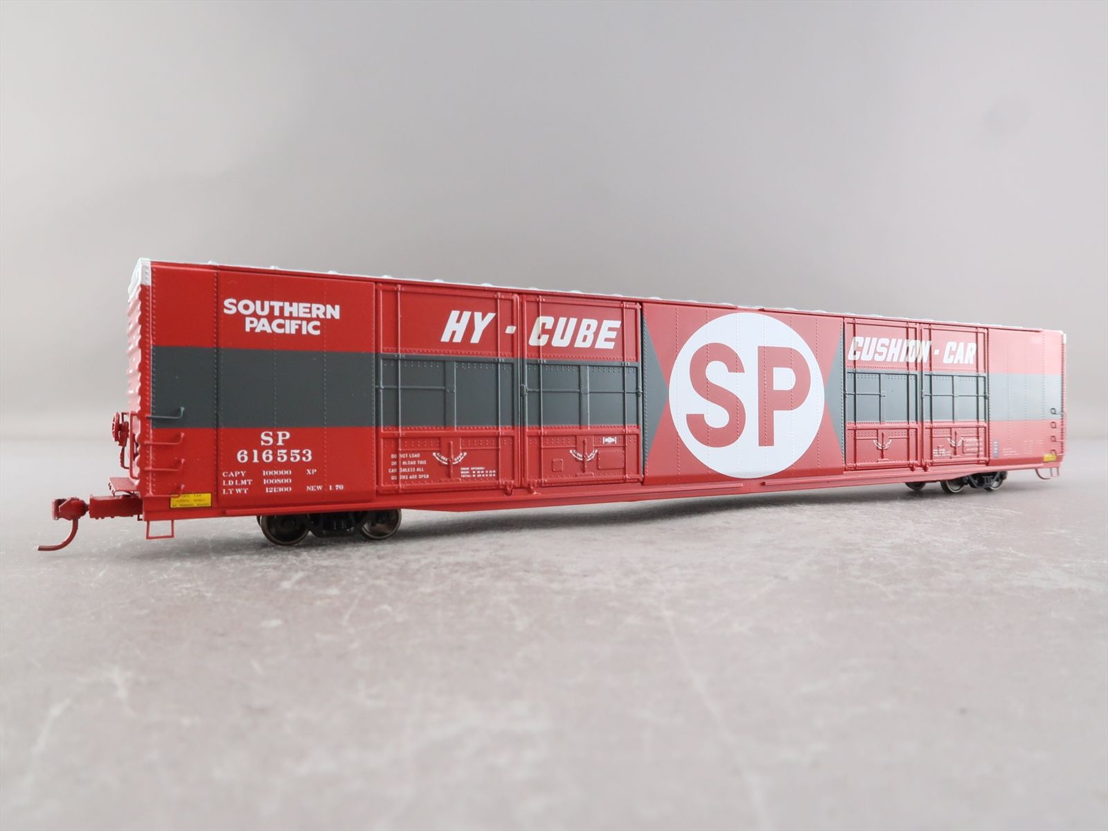 HO Brass Model - LMB SP Southern Pacific 86' Hi-Cube High Cube Boxcar #616553 - Custom by Mitch ...