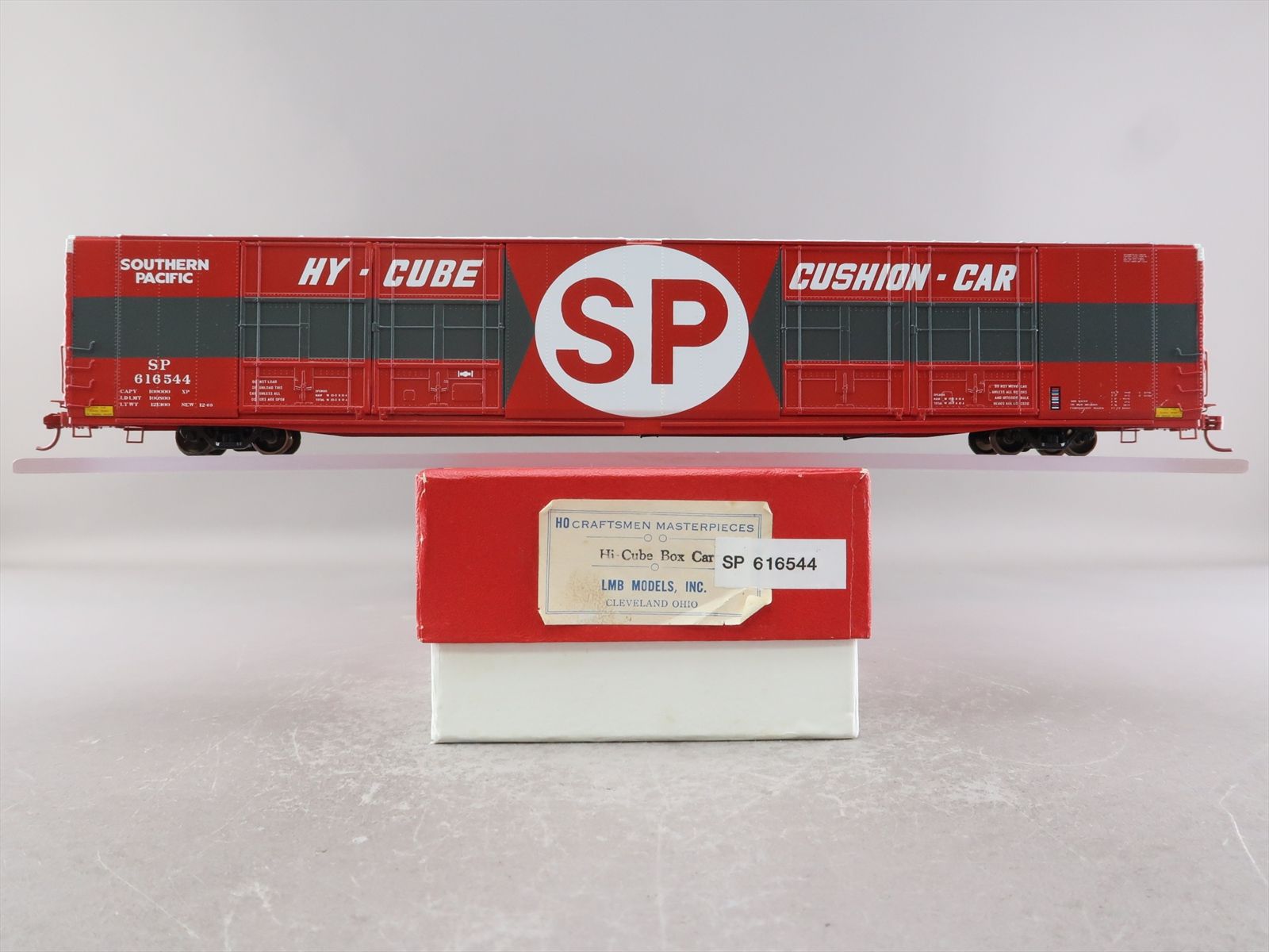 HO Brass Model - LMB SP Southern Pacific 86' Hi-Cube High Cube Boxcar #616544 - Custom by Mitch ...