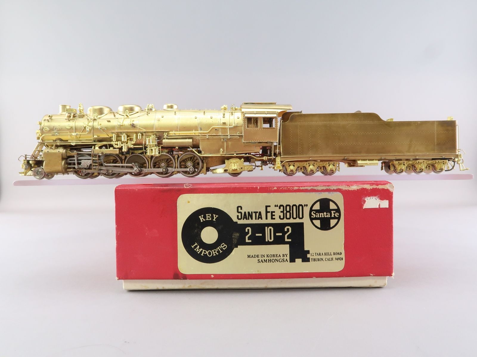 HO Brass Model - Key AT&SF Santa Fe 2-10-2 3800 Class - Unpainted ...
