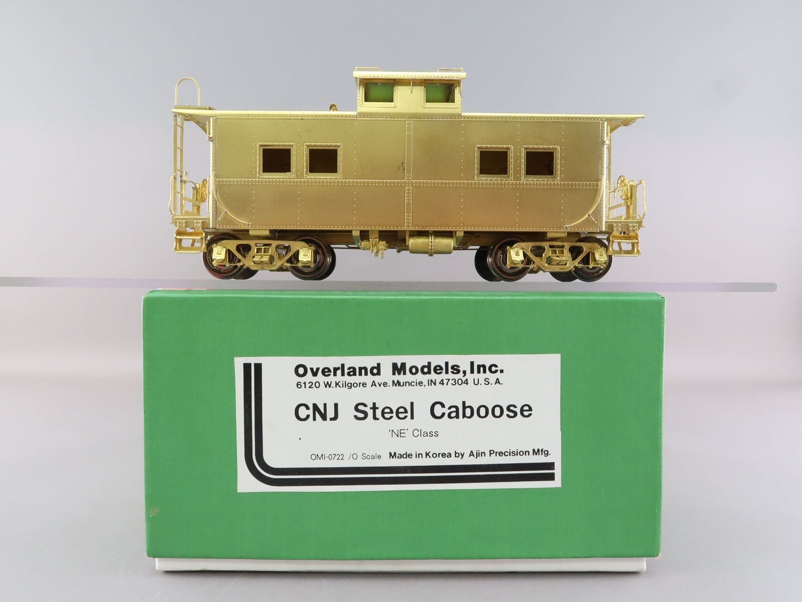 O Brass Model - OMI 0722 CNJ Jersey Central NE Steel Caboose - Unpainted - 1993 Run - Ajin