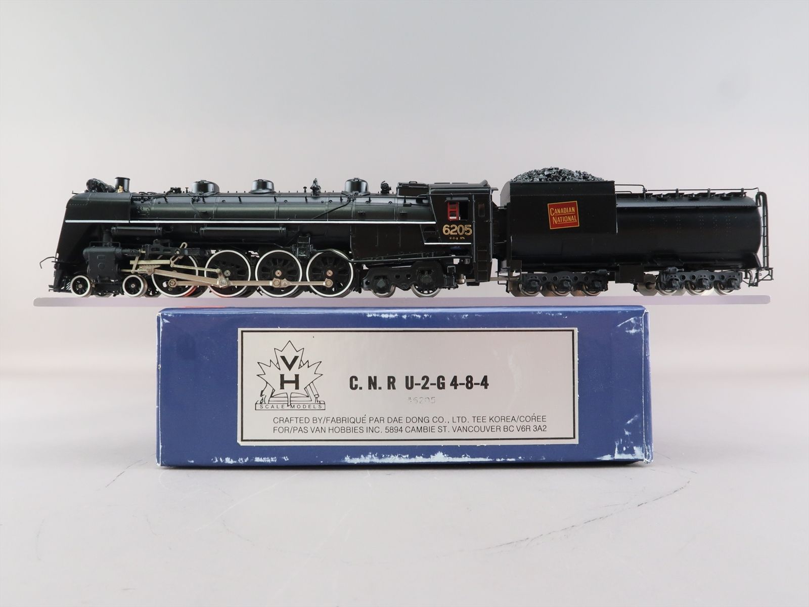 HO Brass Model - VH Van Hobbies CNR Canadian National U2g 4-8-4 #6205 ...