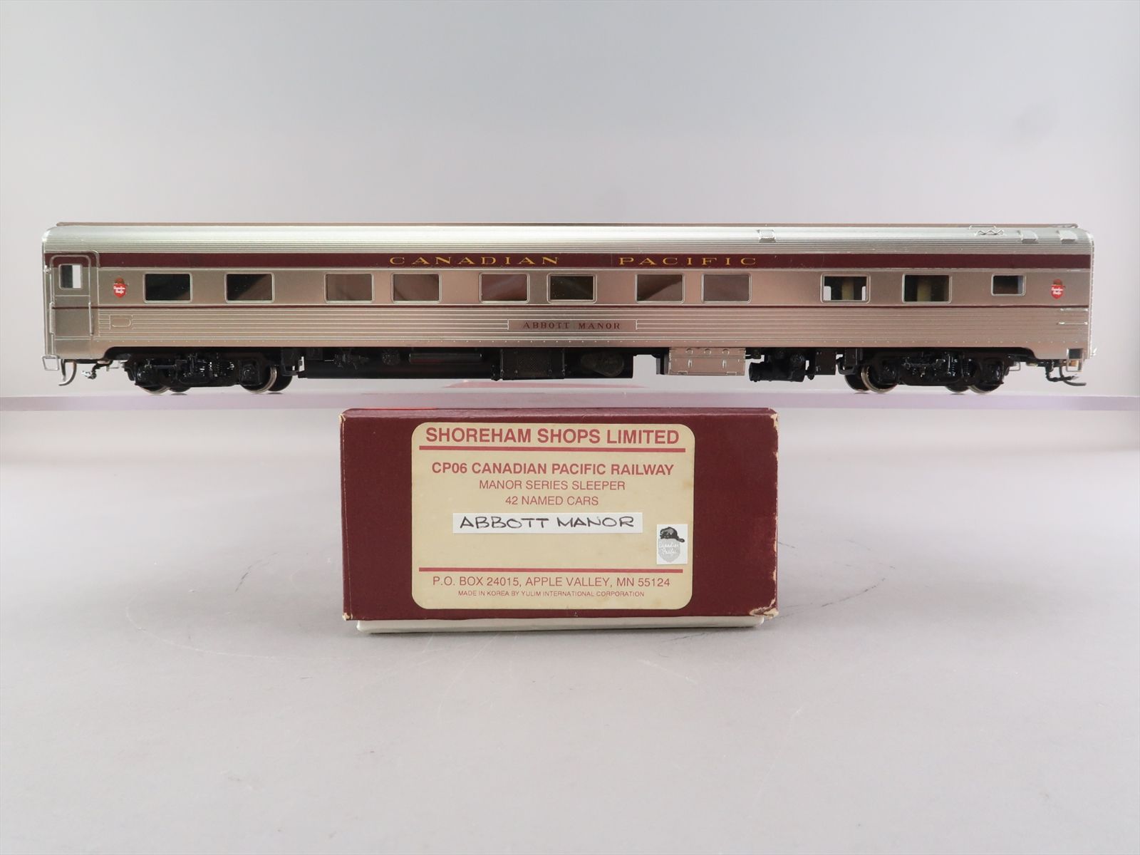 HO Brass Model - SSL CP06 CP CPR Canadian Pacific Sleeper Abbott Manor - Custom - Yulim
