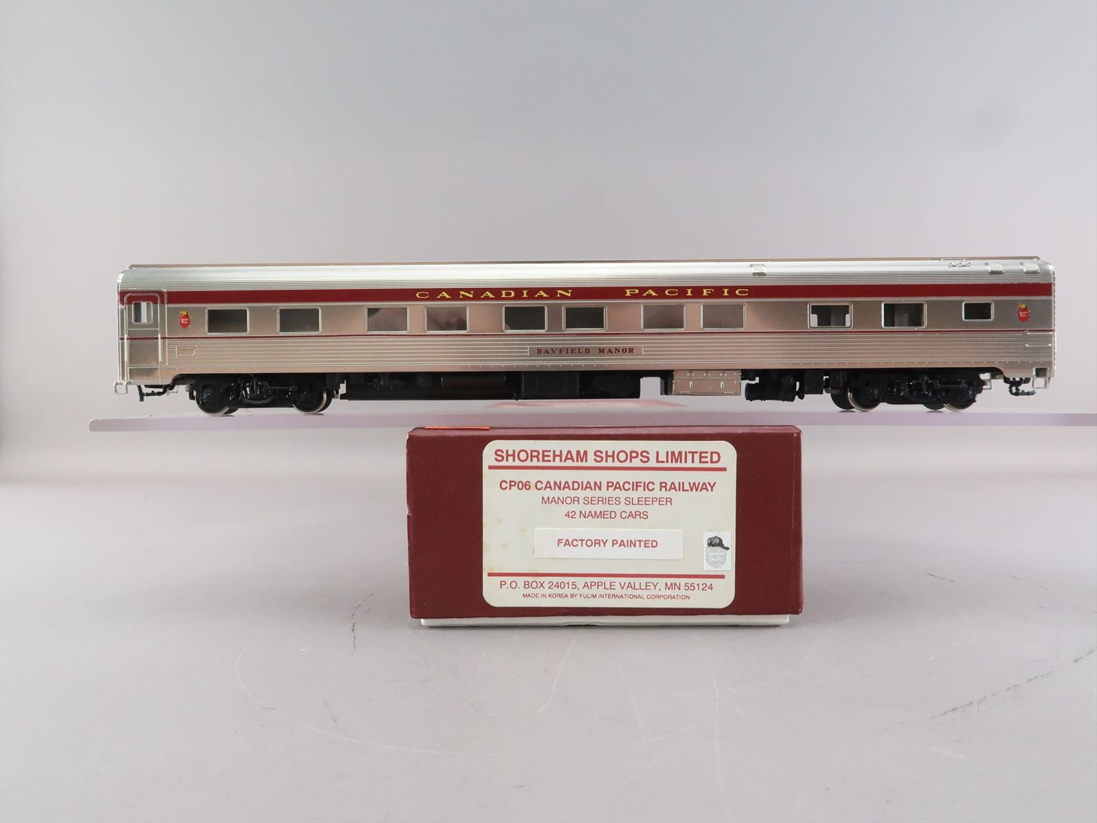 HO Brass Model - SSL CP06 CP CPR Canadian Pacific Sleeper Bayfield Manor - F/P - Yulim