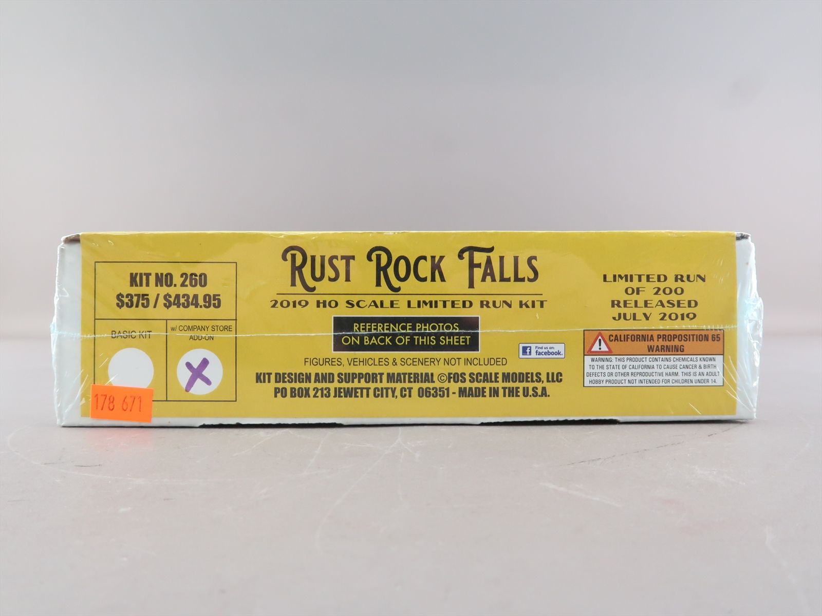 HO Scale Craftsman Kit - FOS 260 Rust Rock Falls Limited Run 1/200 w ...
