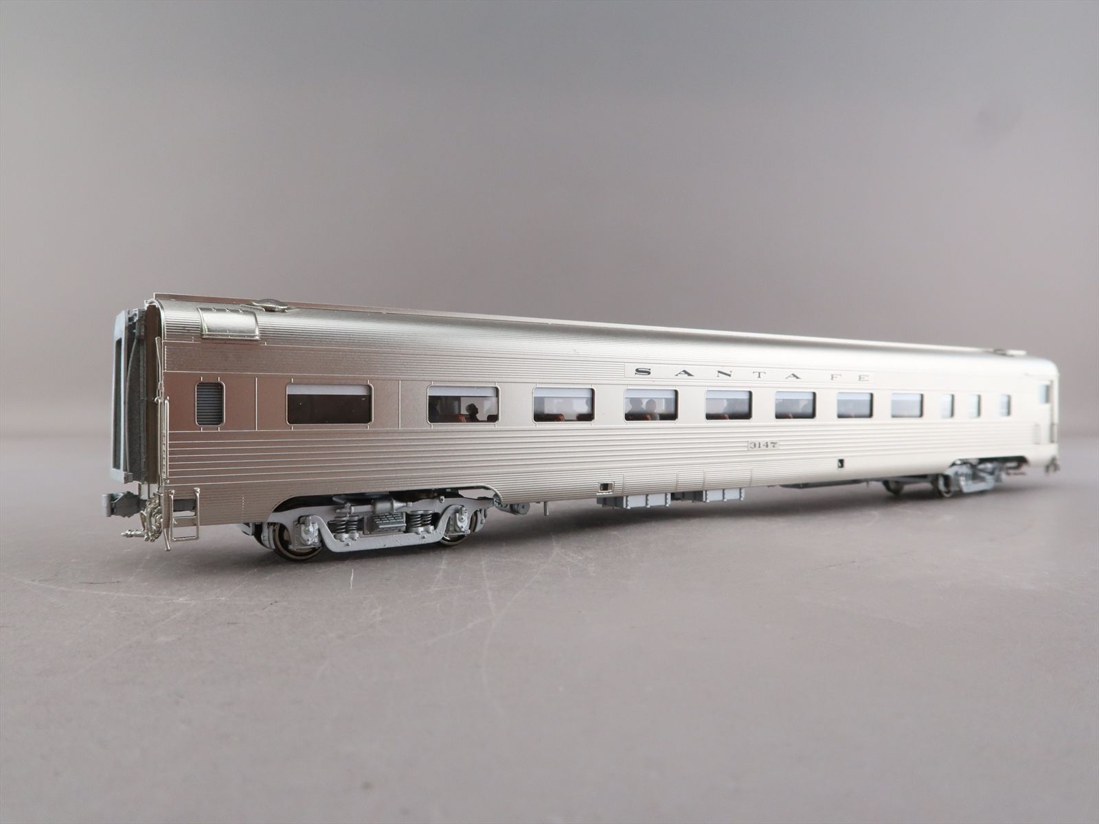 HO Brass Model - TCY 1299.3 AT&SF Santa Fe Kansas Cityan + Chicagoan 2 Car Set Coach + Bar ...