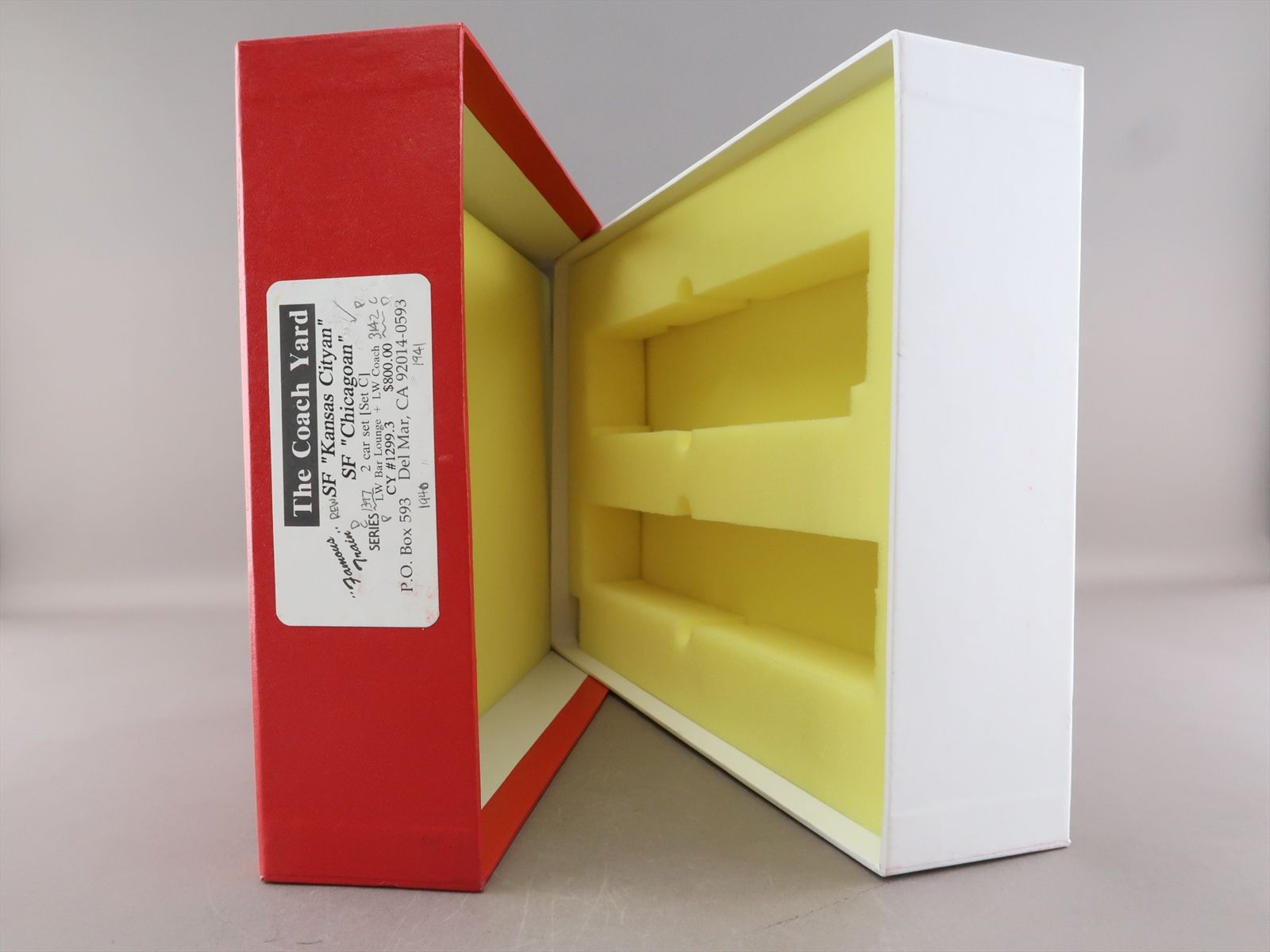 HO Brass Model - TCY 1299.3 AT&SF Santa Fe Kansas Cityan + Chicagoan 2 Car Set Coach + Bar ...