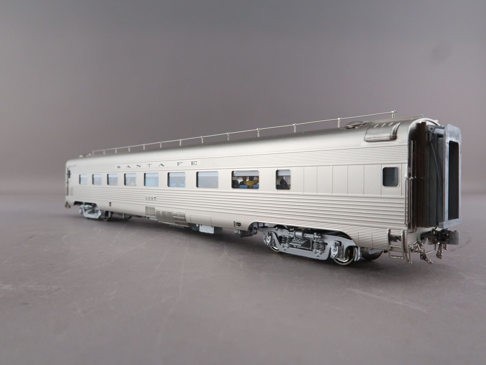 HO Brass Model - TCY 1299.3 AT&SF Santa Fe Kansas Cityan + Chicagoan 2 Car Set Coach + Bar ...