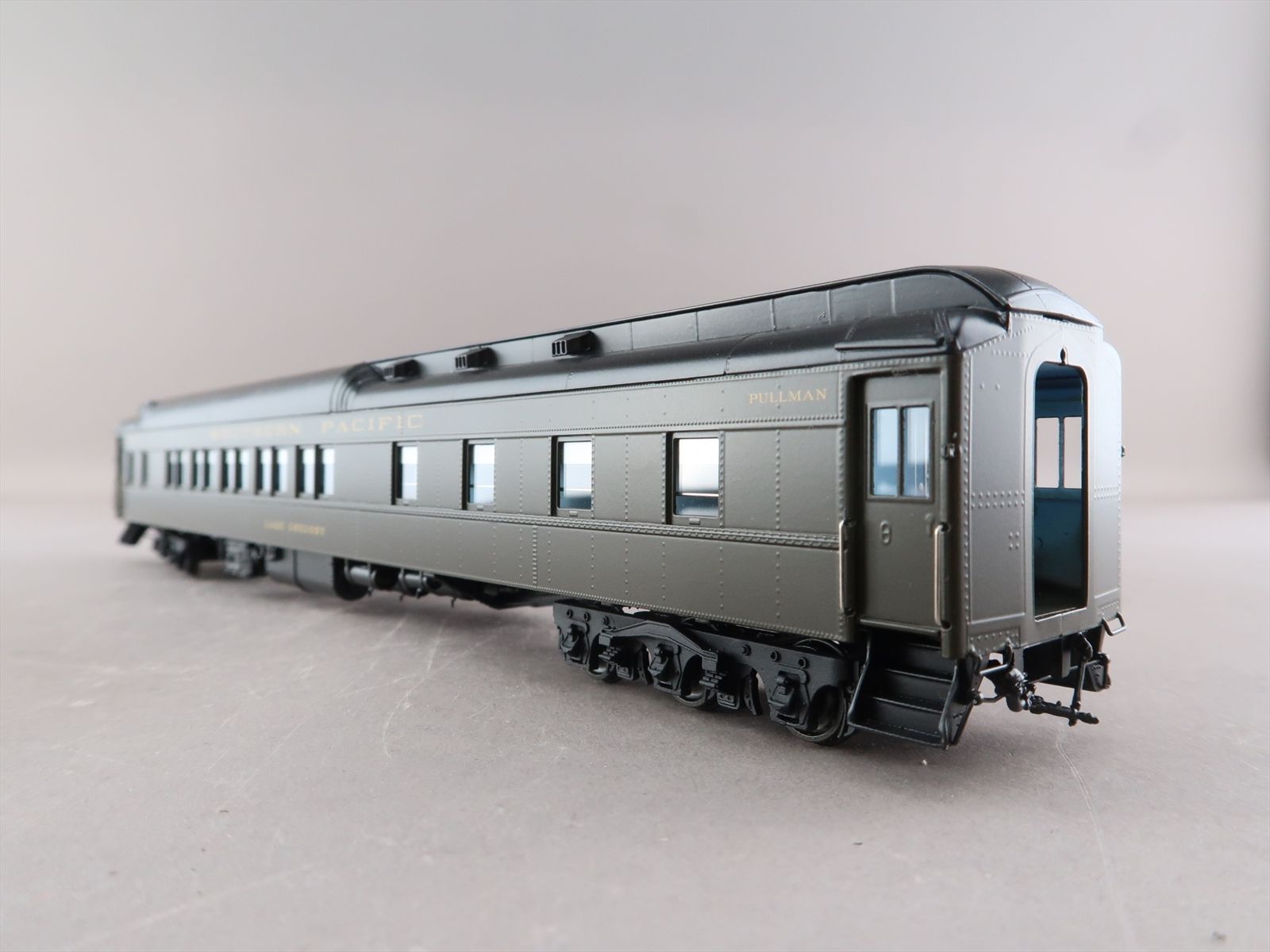 HO Brass Model - TCY 1402 SP Southern Pacific 10-1-2 Sleeper Dark Olive Pullman Lake Gregory - F ...
