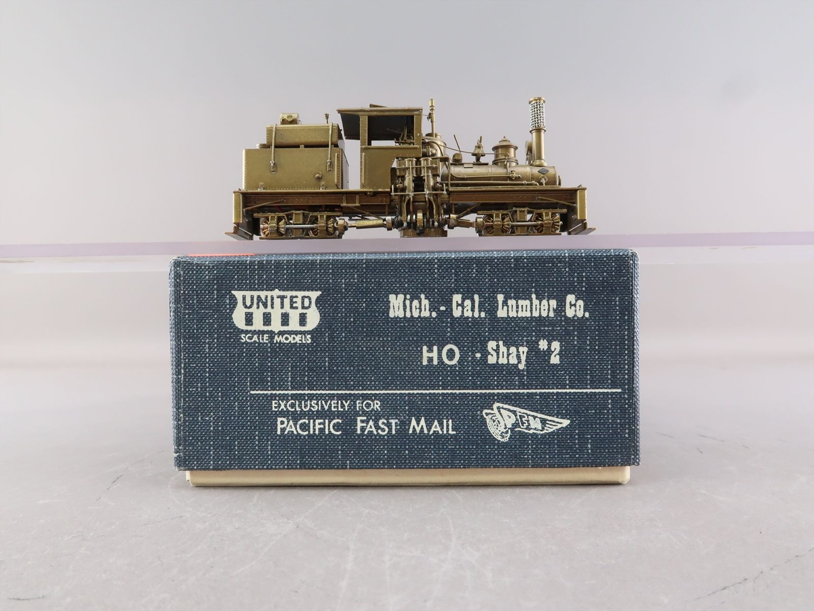HO Brass Model - PFM Mich - Cal Lumber Co. Shay #2 - Unpainted - 1979 ...