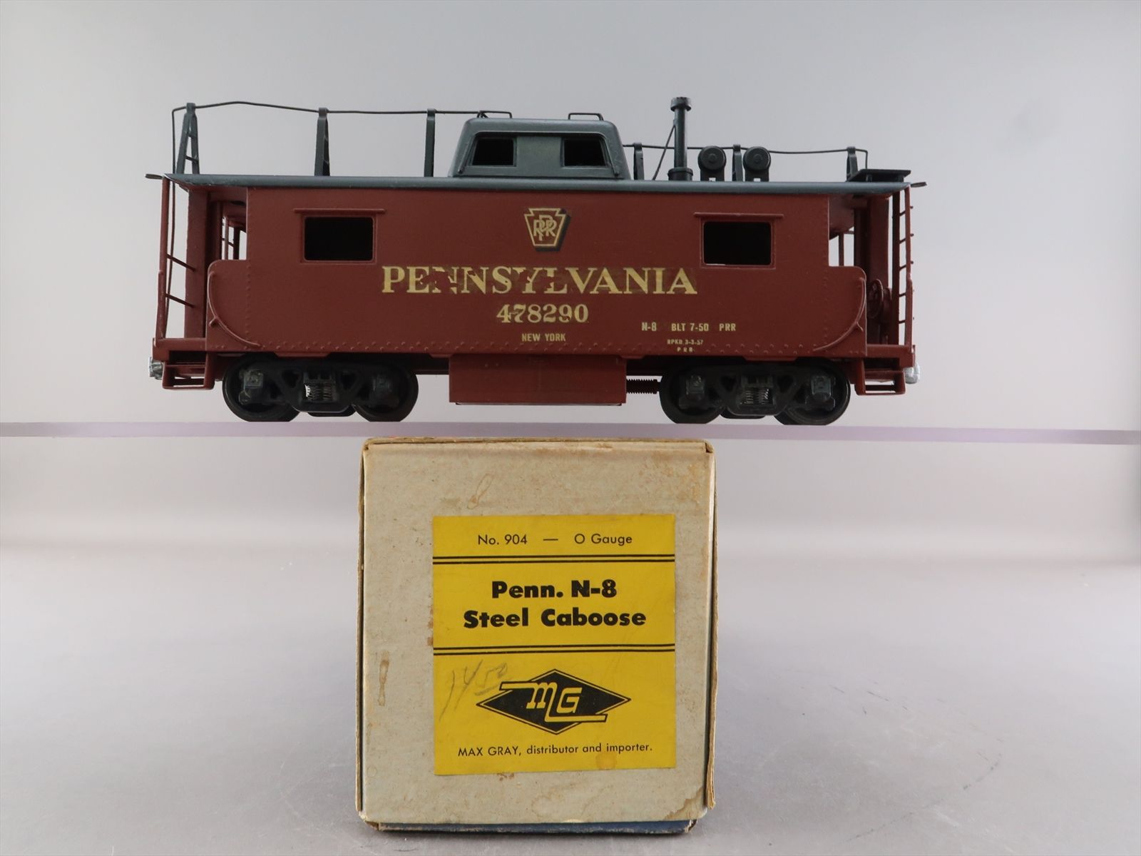 O Brass Model - MG Max Gray 904 PRR Pennsylvania N-8 Caboose #478290 ...