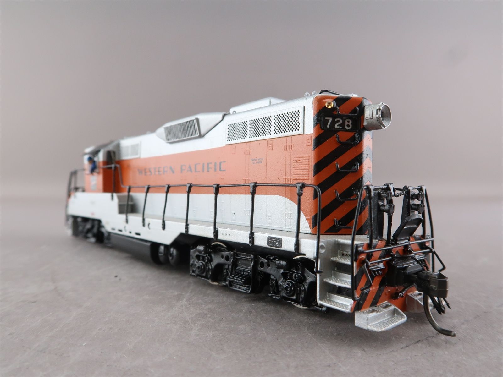 HO Brass Model - Sunset WP Western Pacific EMD GP9 1500 HP Road Switcher #728 - Custom - 1984 ...