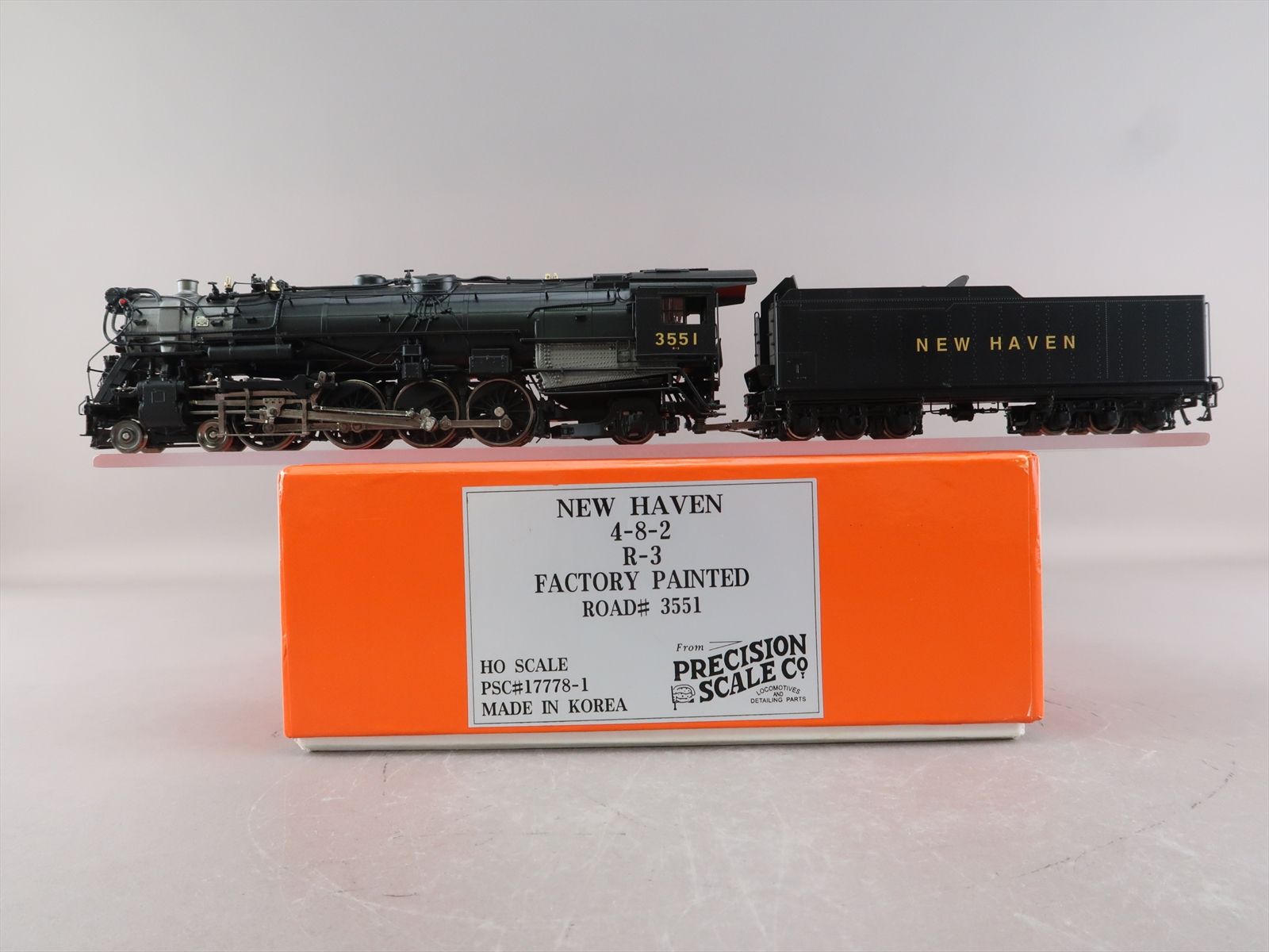 HO Brass Model - PSC 17776-1 NH New Haven R-3 4-8-2 #3551 - F/P - 2005 ...