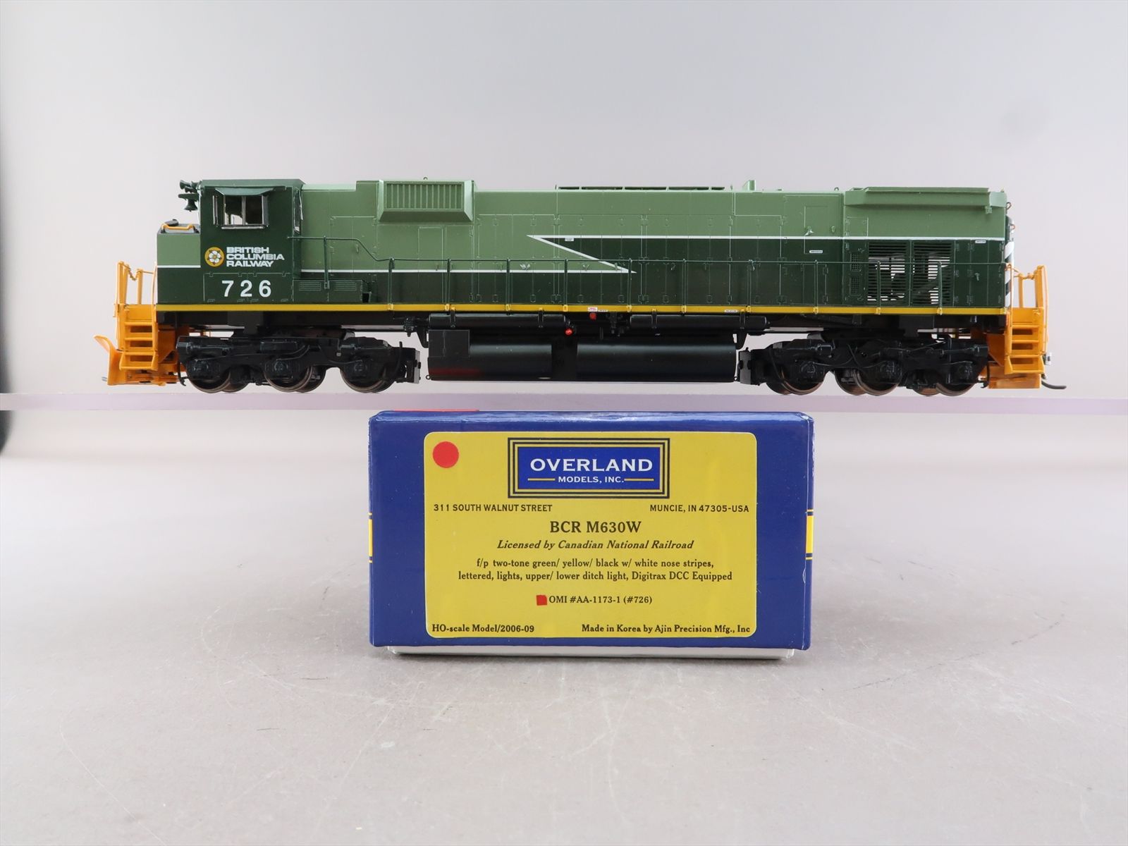 HO Brass Model - OMI AA-1173-1 BCR British Columbia Railway M630W #726 ...
