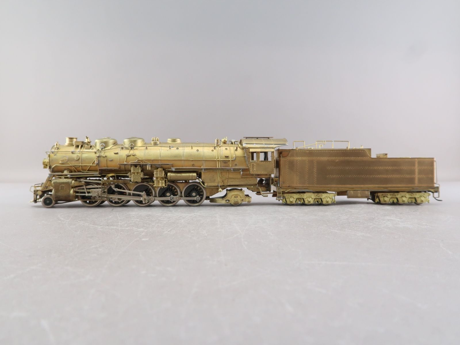 HO Brass Model - PFM AT&SF Santa Fe 2-10-2 - Unpainted - Early Run - United