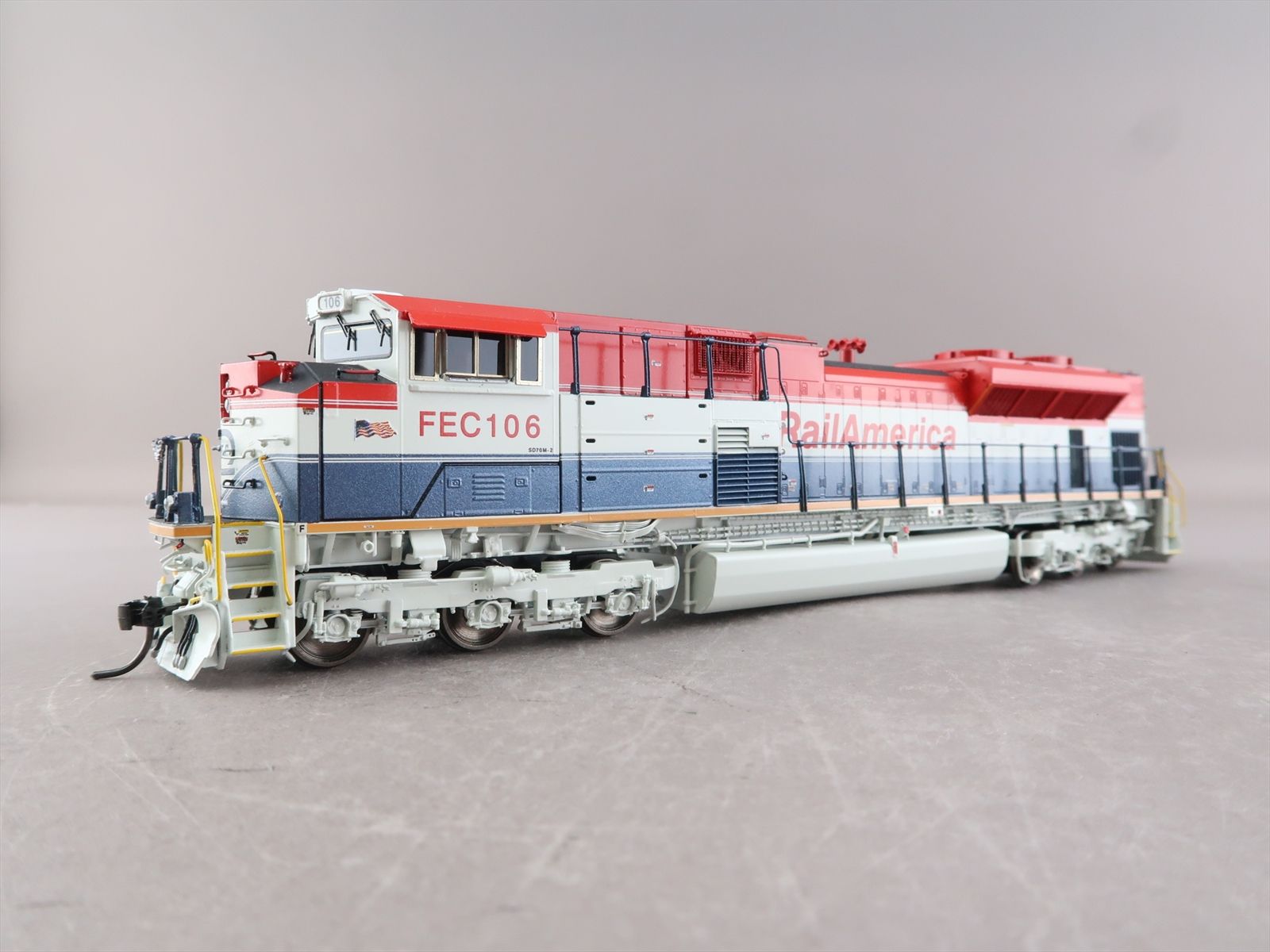 HO Brass Model - OMI AA-1607-1 FEC Florida East Coast SD70M-2 Isolated Cab #106 - F/P - 2009 Run ...