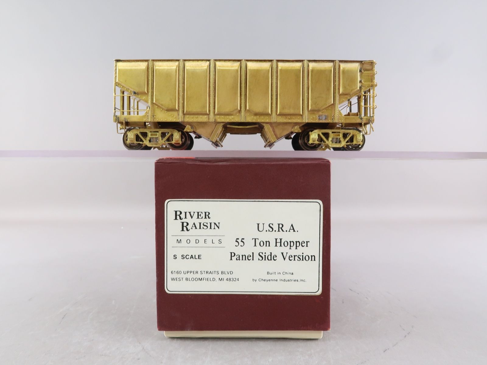 S Brass Model - RRM River Raisin Models USRA 55-Ton Open Hopper Car As ...