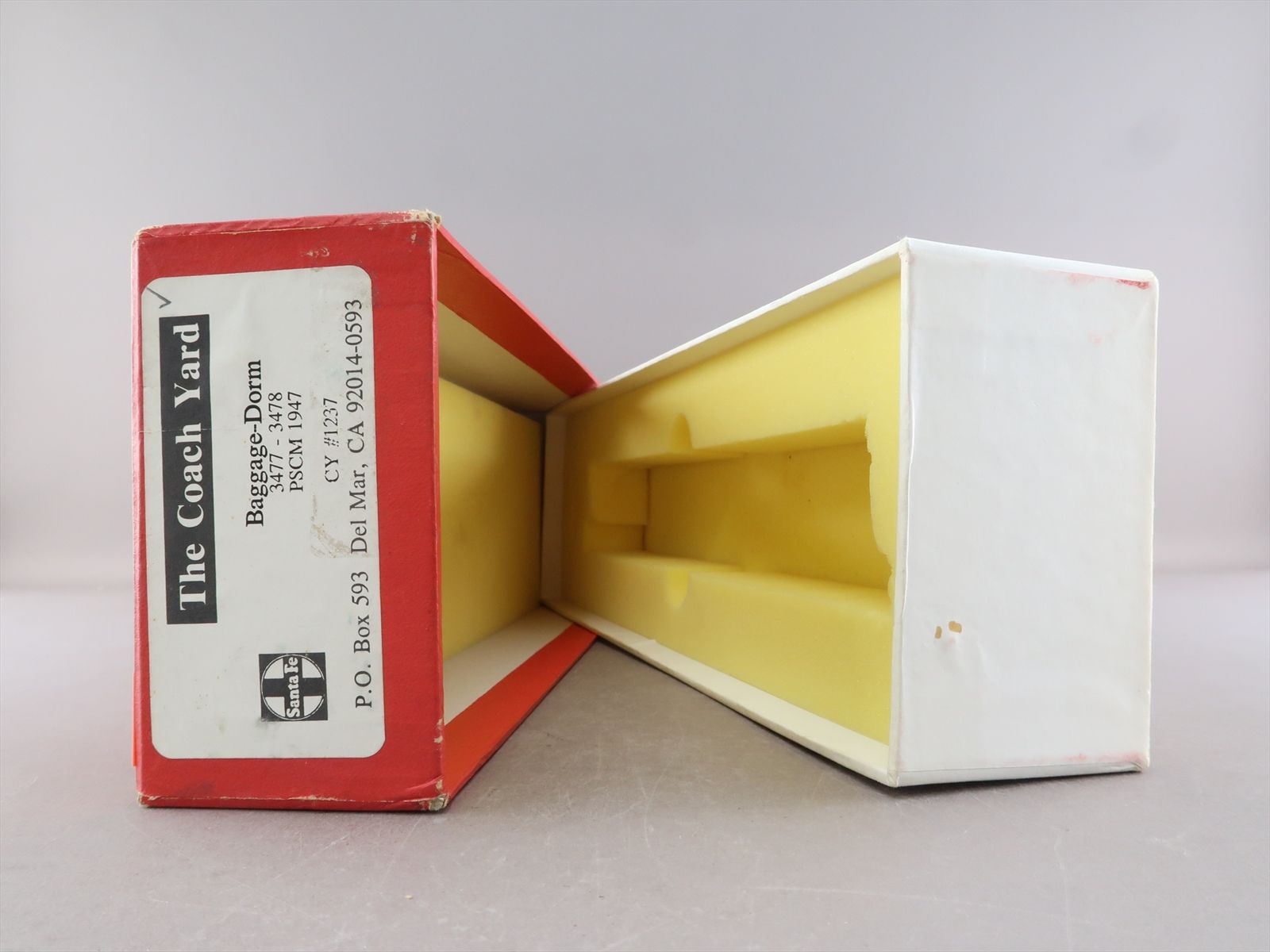 HO Brass Model - TCY 1237 AT&SF Santa Fe Baggage Dorm #3478 - F/Plated ...