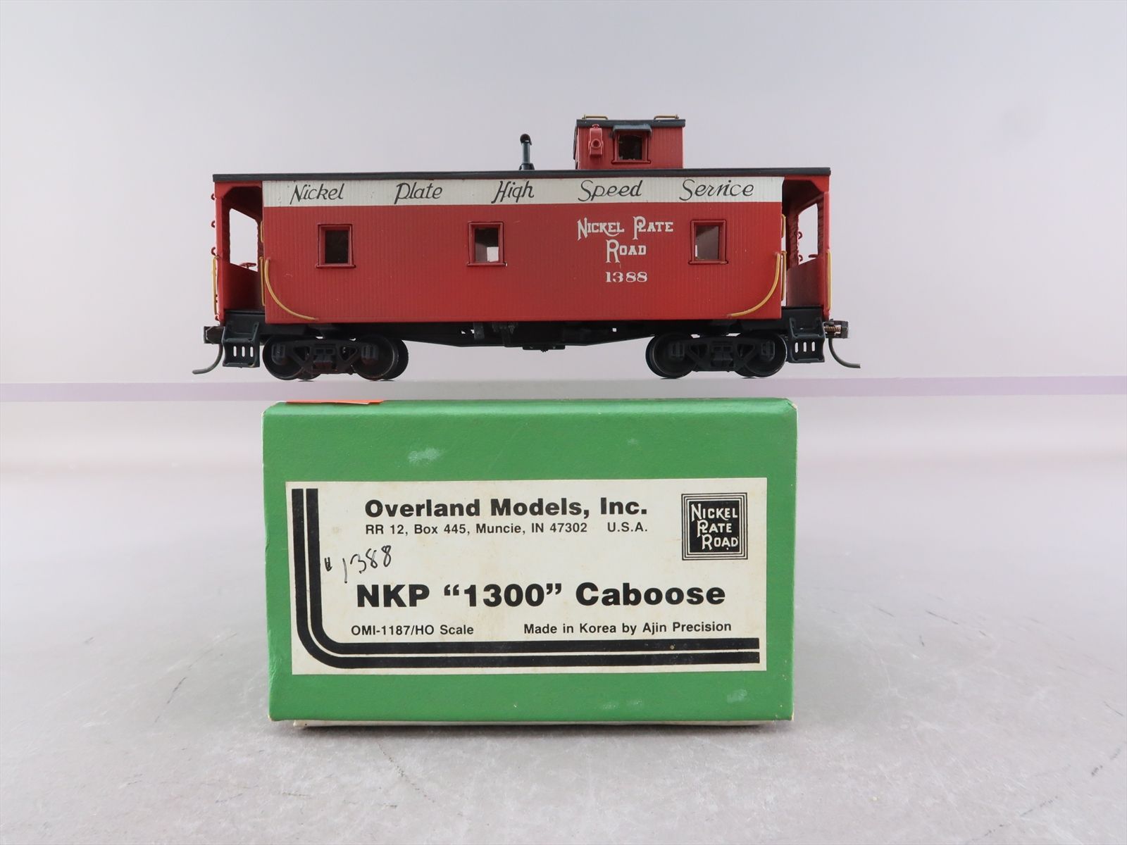 HO Brass Model - OMI 1187 NKP Nickel Plate Road Wood Caboose 1300 ...