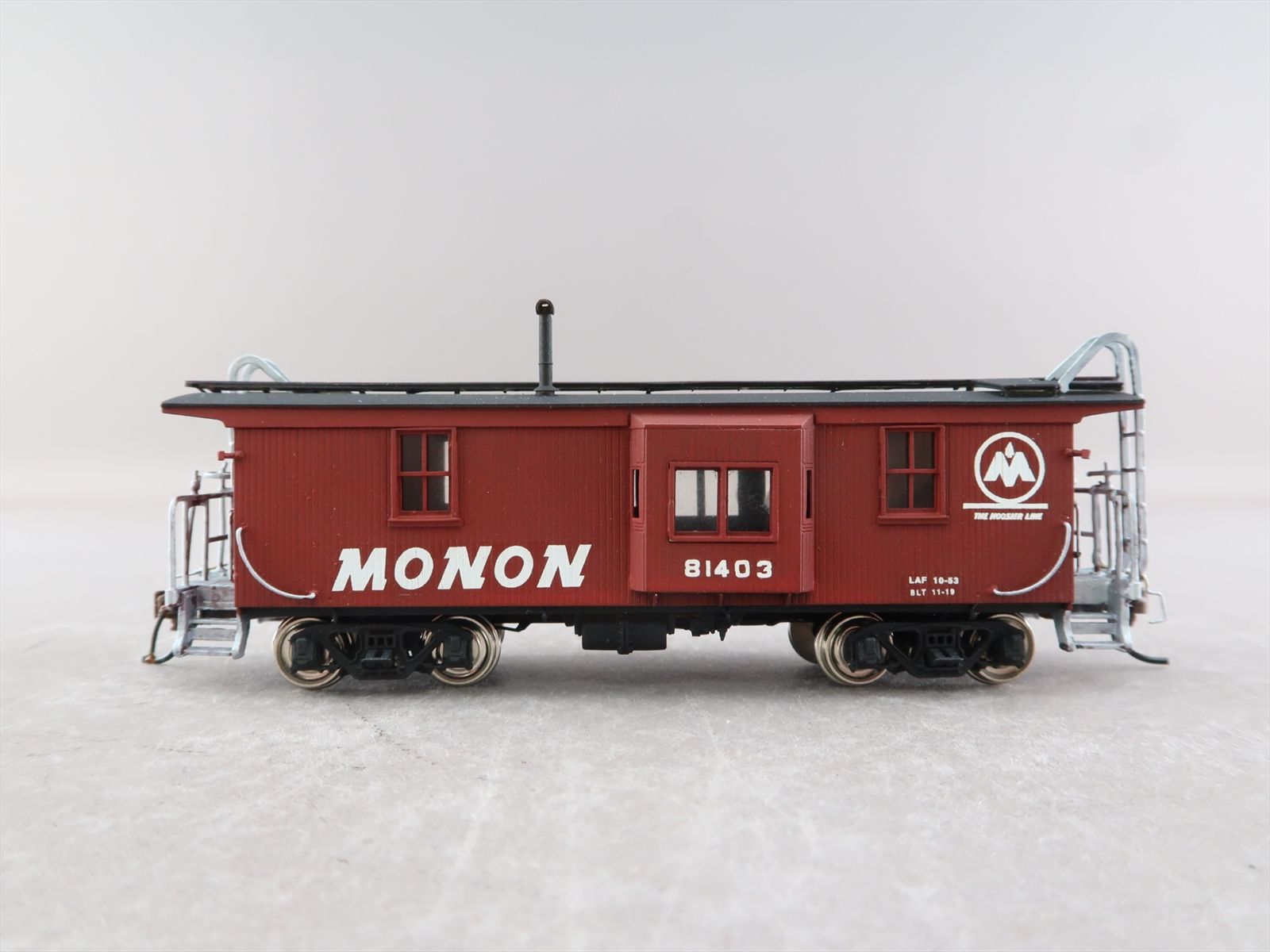 HO Brass Model - OMI 3830 MONON Wood Caboose #81403 - Custom - 1992 Run ...